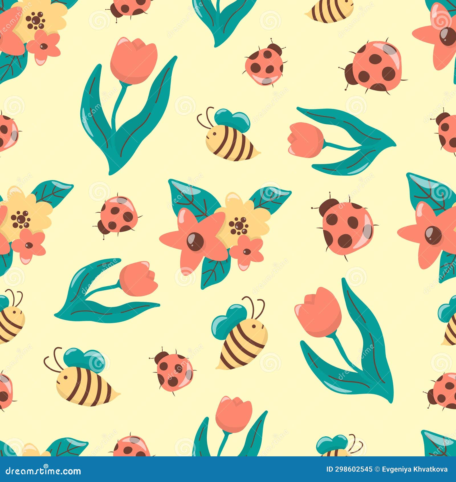 Ladybug Hand Drawn Vector Doodle Illustration. Cartoon Ladybug ...