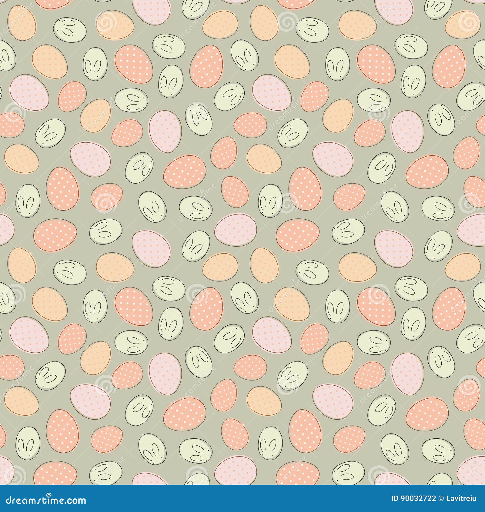 Easter Seamless Vector Pattern Stock Vector - Illustration of textile ...
