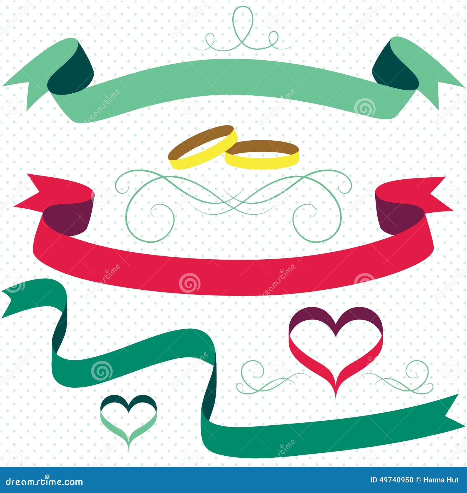 Easter Set, Ribbons, Labels. Stock Vector - Illustration of logo ...