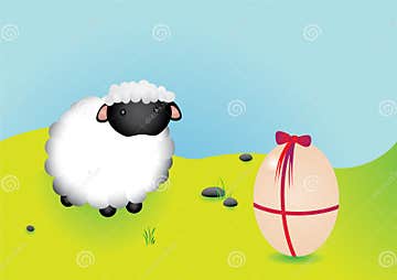 Easter sheep vector stock vector. Illustration of beauty - 4809867