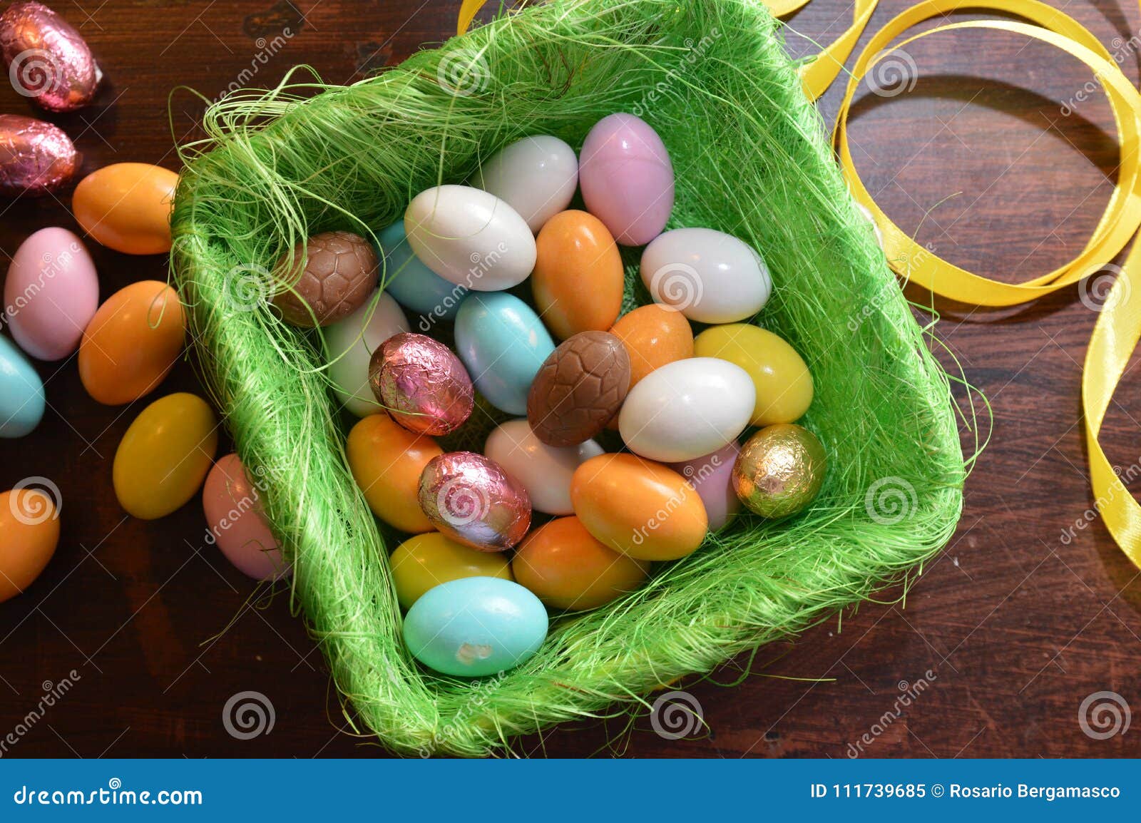 Easter Small Chocolate Eggs Stock Image - Image of easter, dessert ...