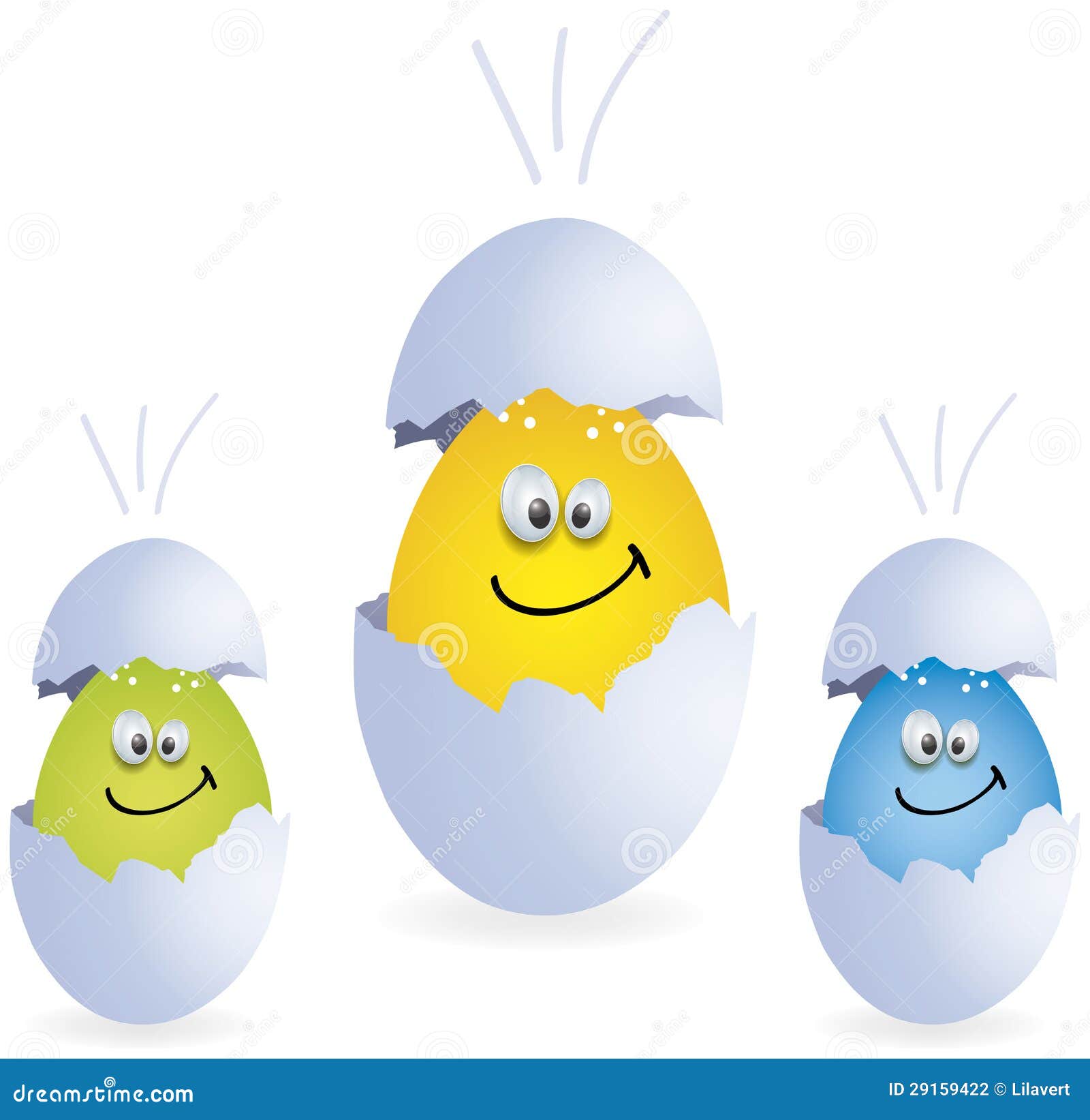 Easter smile eggs stock vector. Illustration of graphic - 29159422
