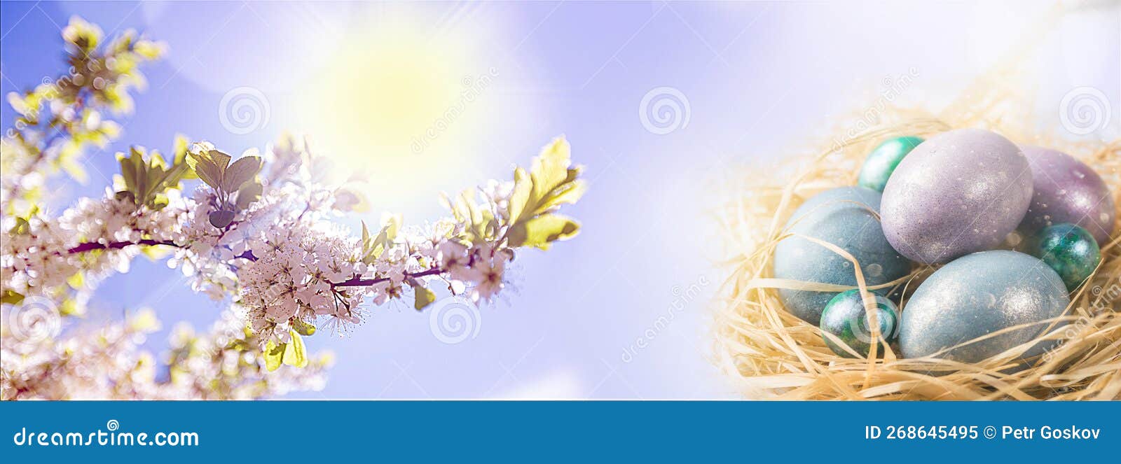 Easter spring background stock image. Image of background - 268645495