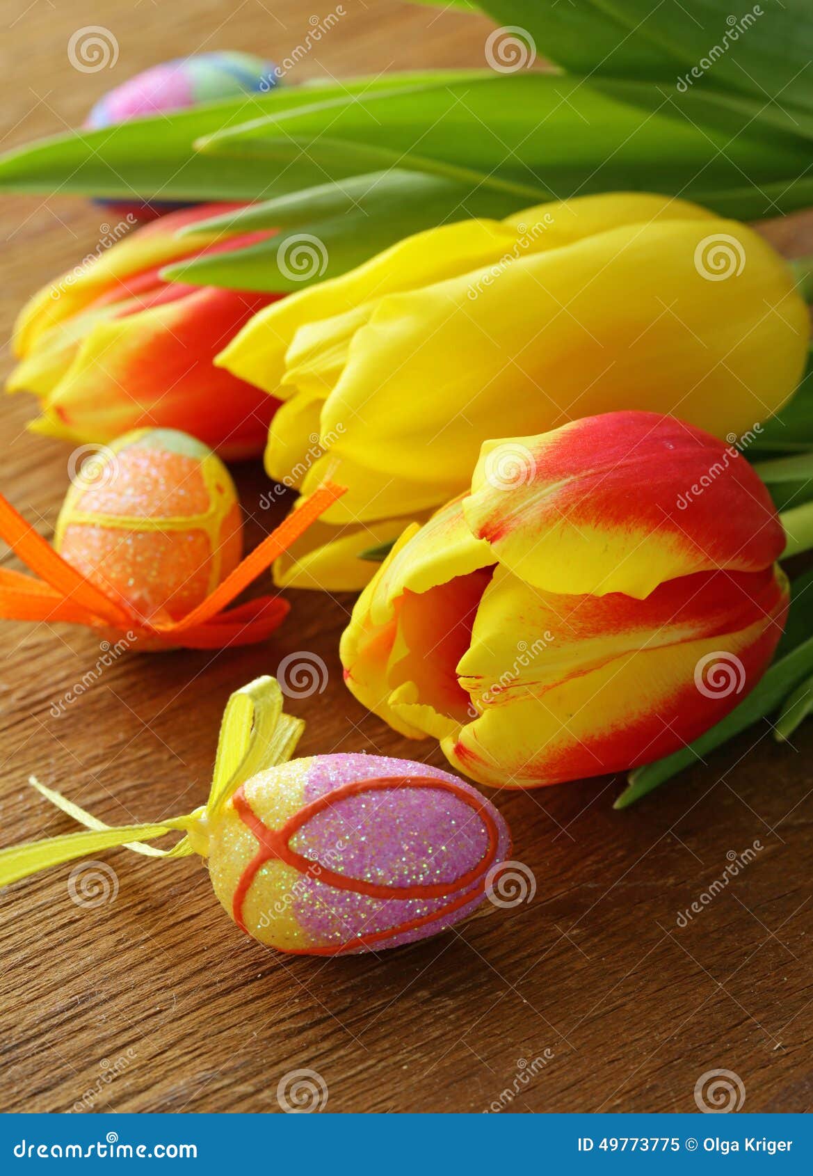 Easter Spring Flowers Tulips Stock Image - Image of macro, celebration ...