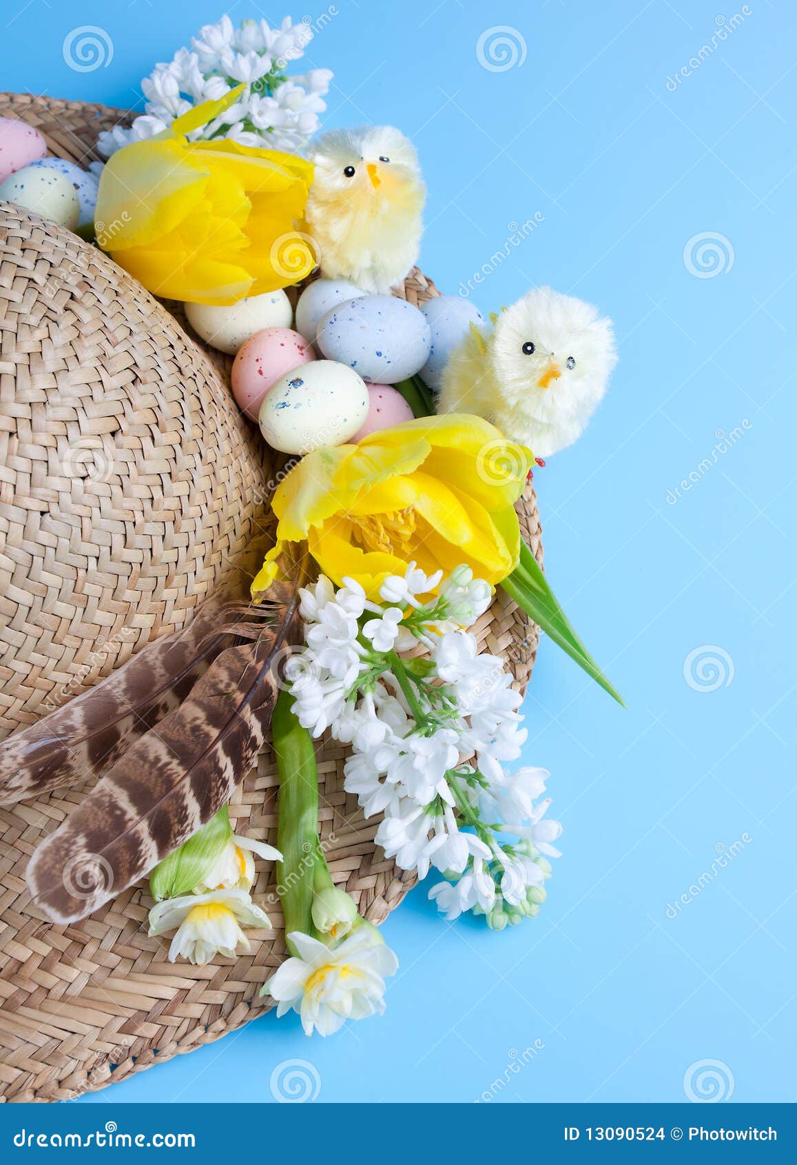 Easter and spring hat stock photo. Image of fashion, nature - 13090524