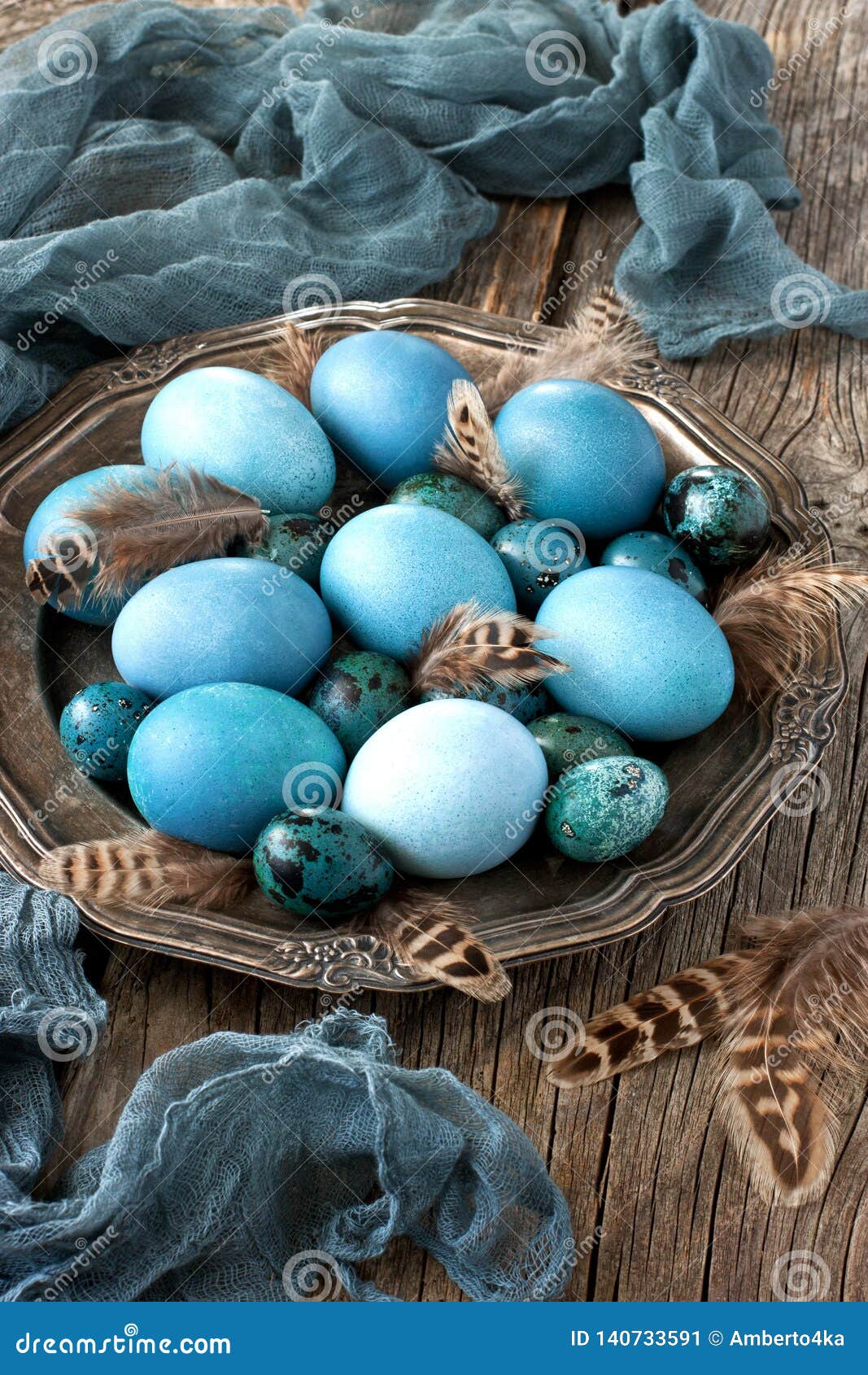 Easter Still Life with Colorfull Eggs Stock Image - Image of food ...