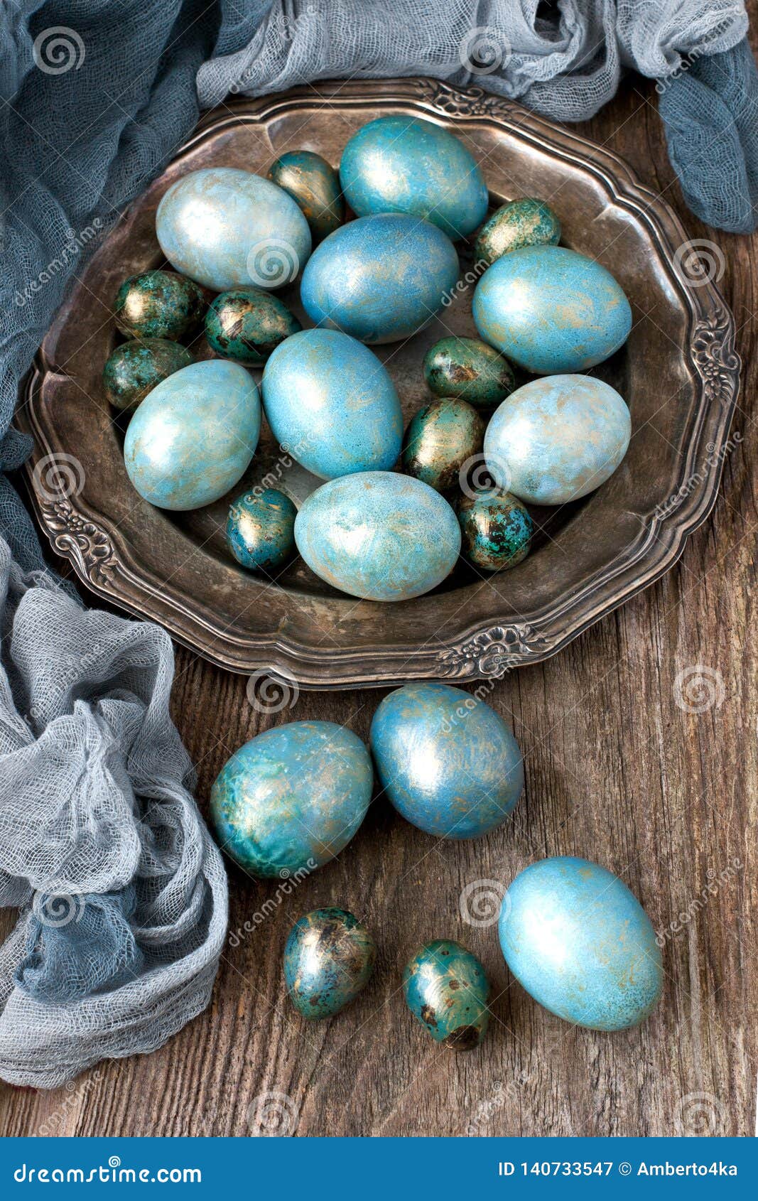 Easter Still Life with Colorfull Eggs Stock Image - Image of ...