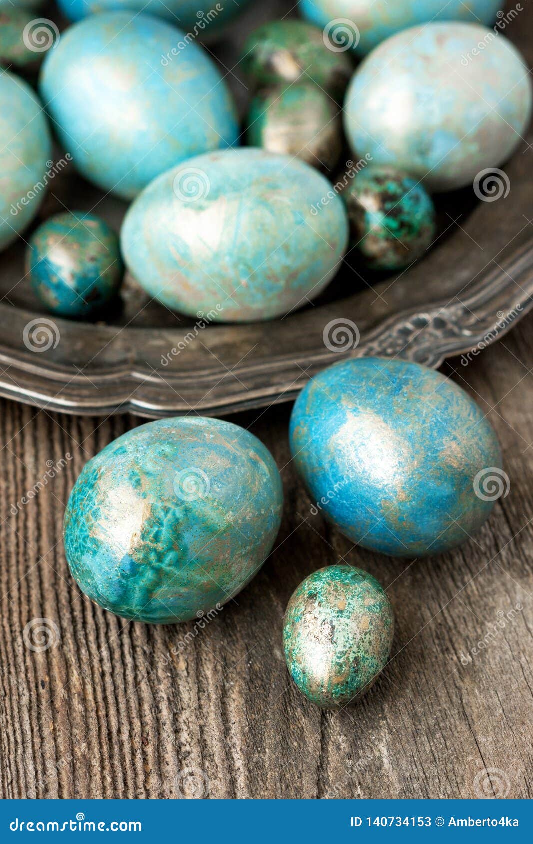 Easter Still Life with Colorfull Eggs Stock Image - Image of focus ...