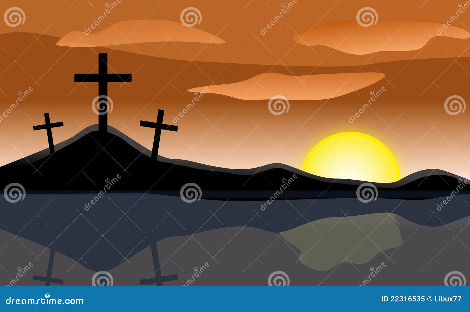 Easter Sunrise Clipart