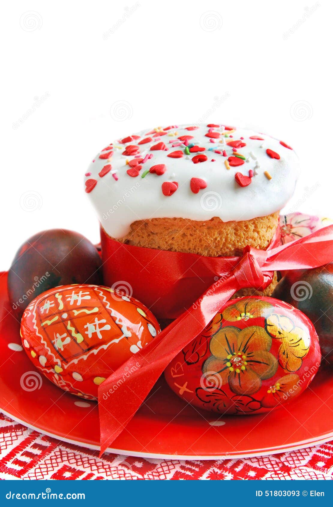 Easter Sweet Baked and Color Eggs Stock Image - Image of easter ...