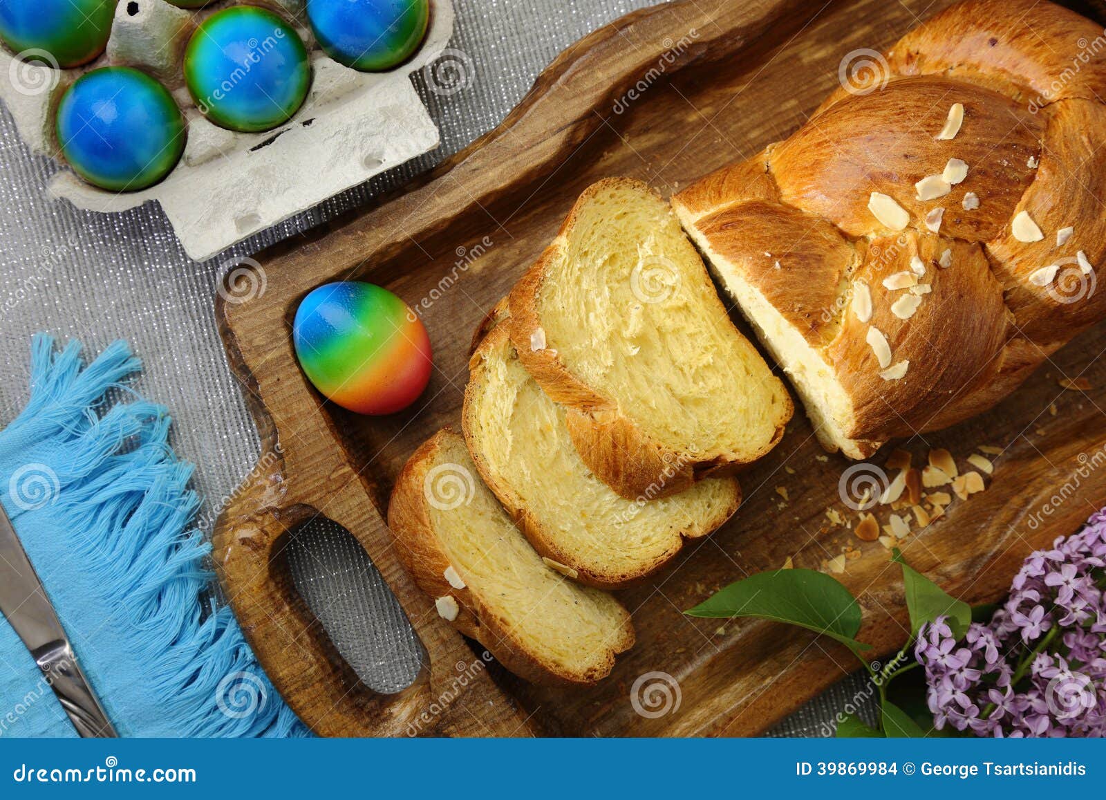 Easter sweet brioche stock photo. Image of celebration - 39869984