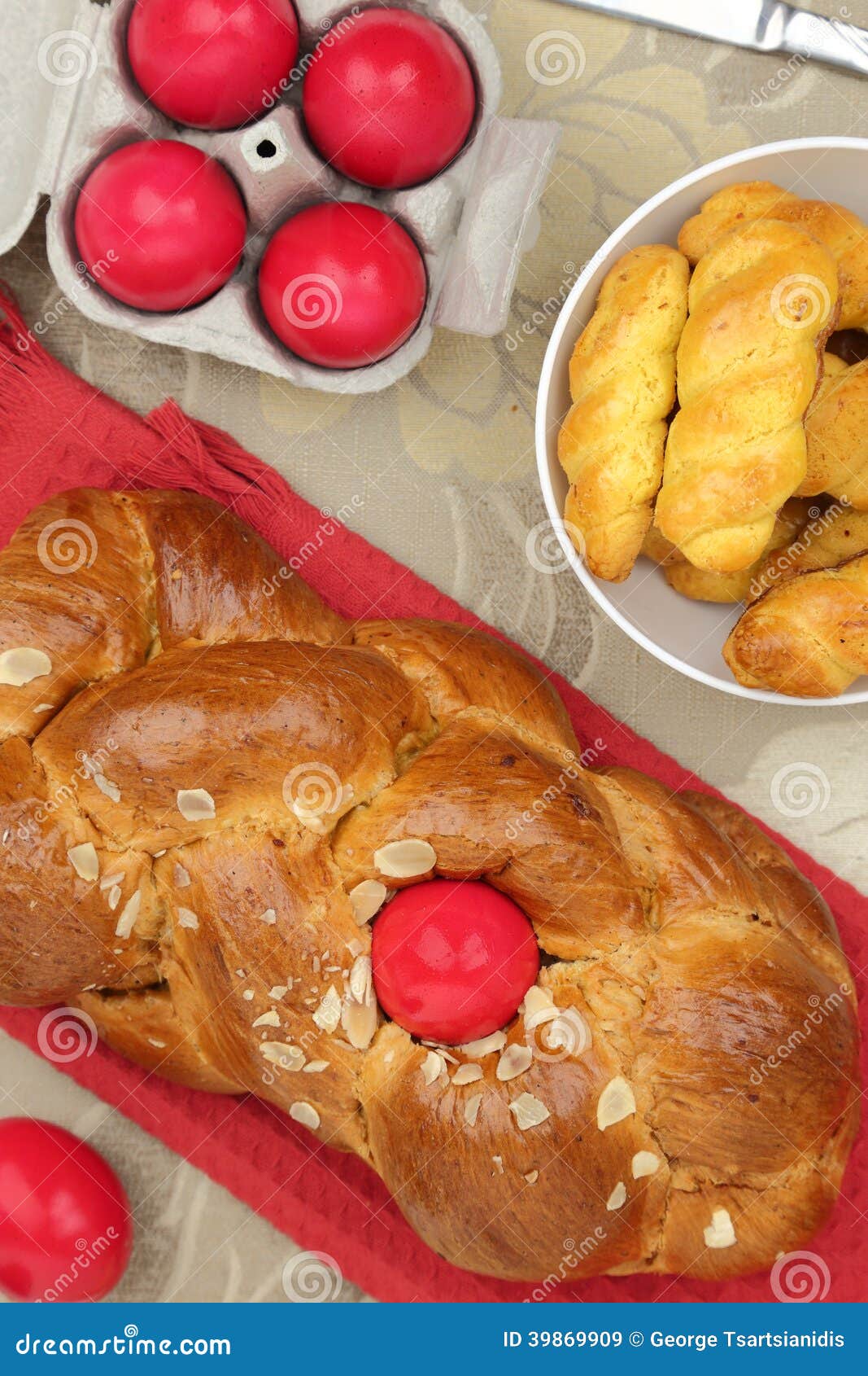 Easter sweet brioche stock image. Image of homemade, armenia - 39869909