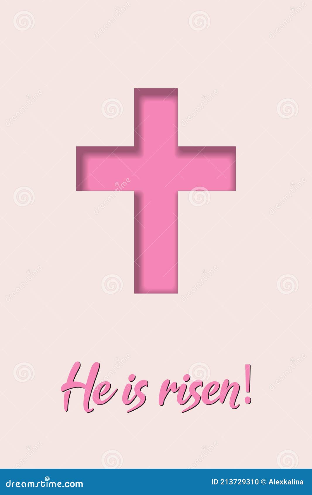 Easter. the Symbol of the Cross - the Resurrection of Jesus Christ ...