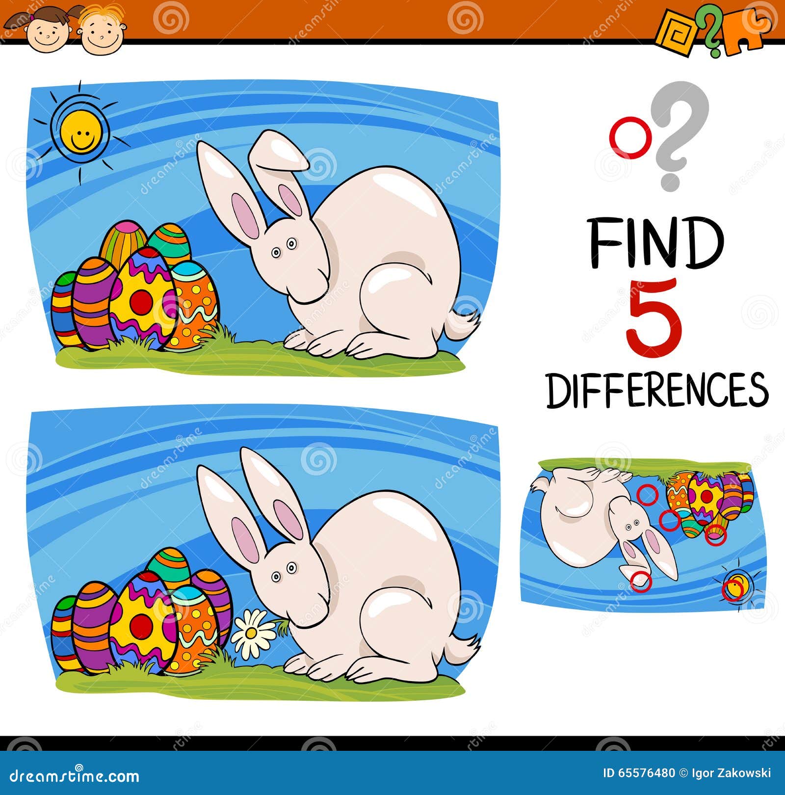 Task Of Differences Cartoon Vector Illustration | CartoonDealer.com ...