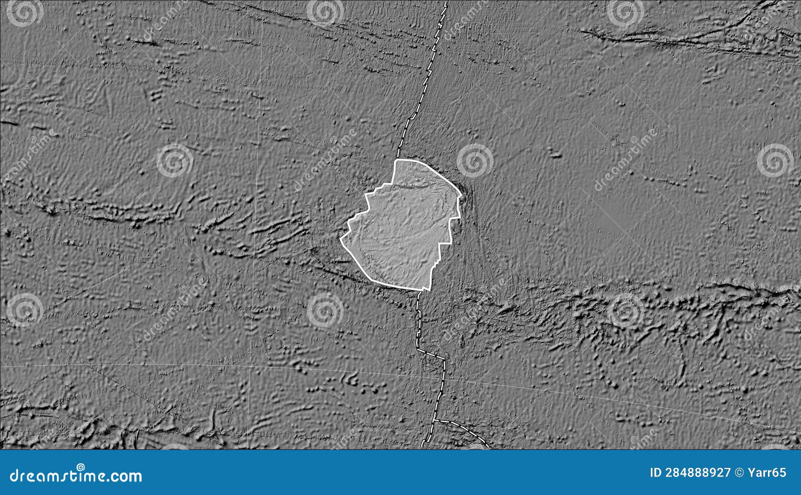 Easter Plate - Boundaries. Bilevel Map Stock Illustration ...