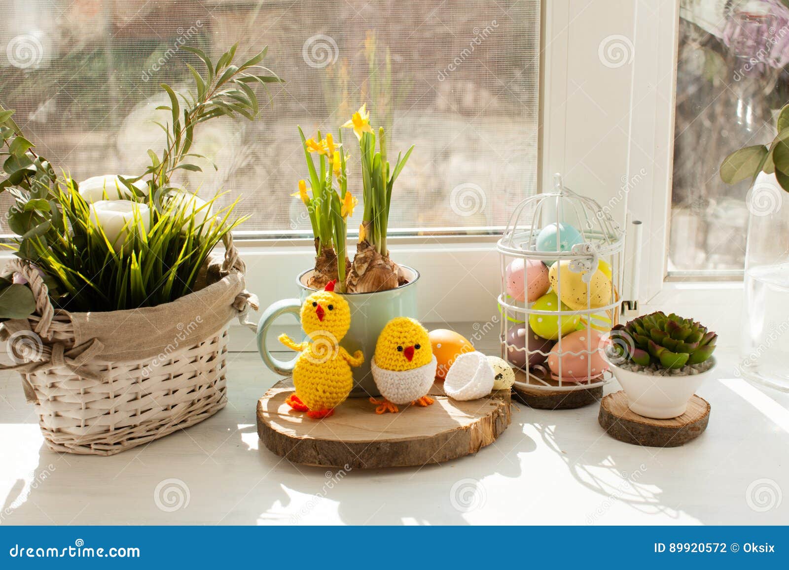 Easter textile basket stock photo. Image of lace, craftsmanship - 89920572