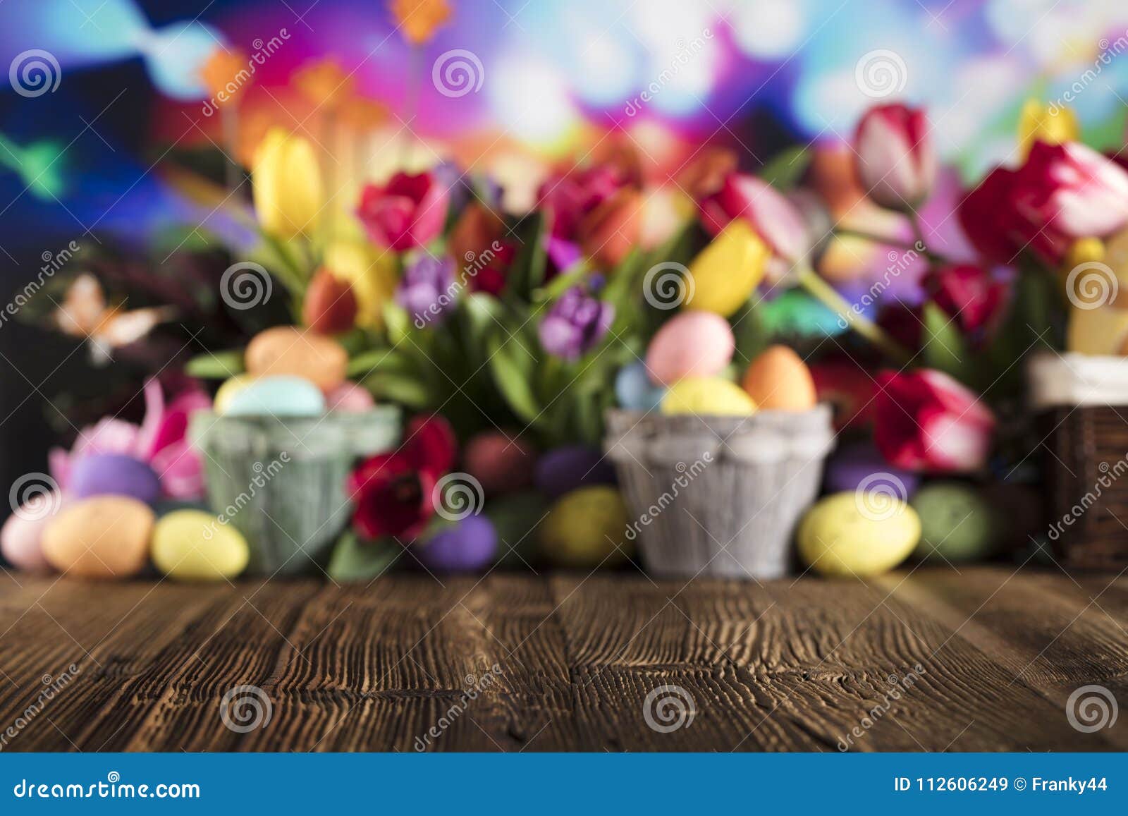 Easter Theme. Place for Typography and Logo. Stock Image - Image of ...