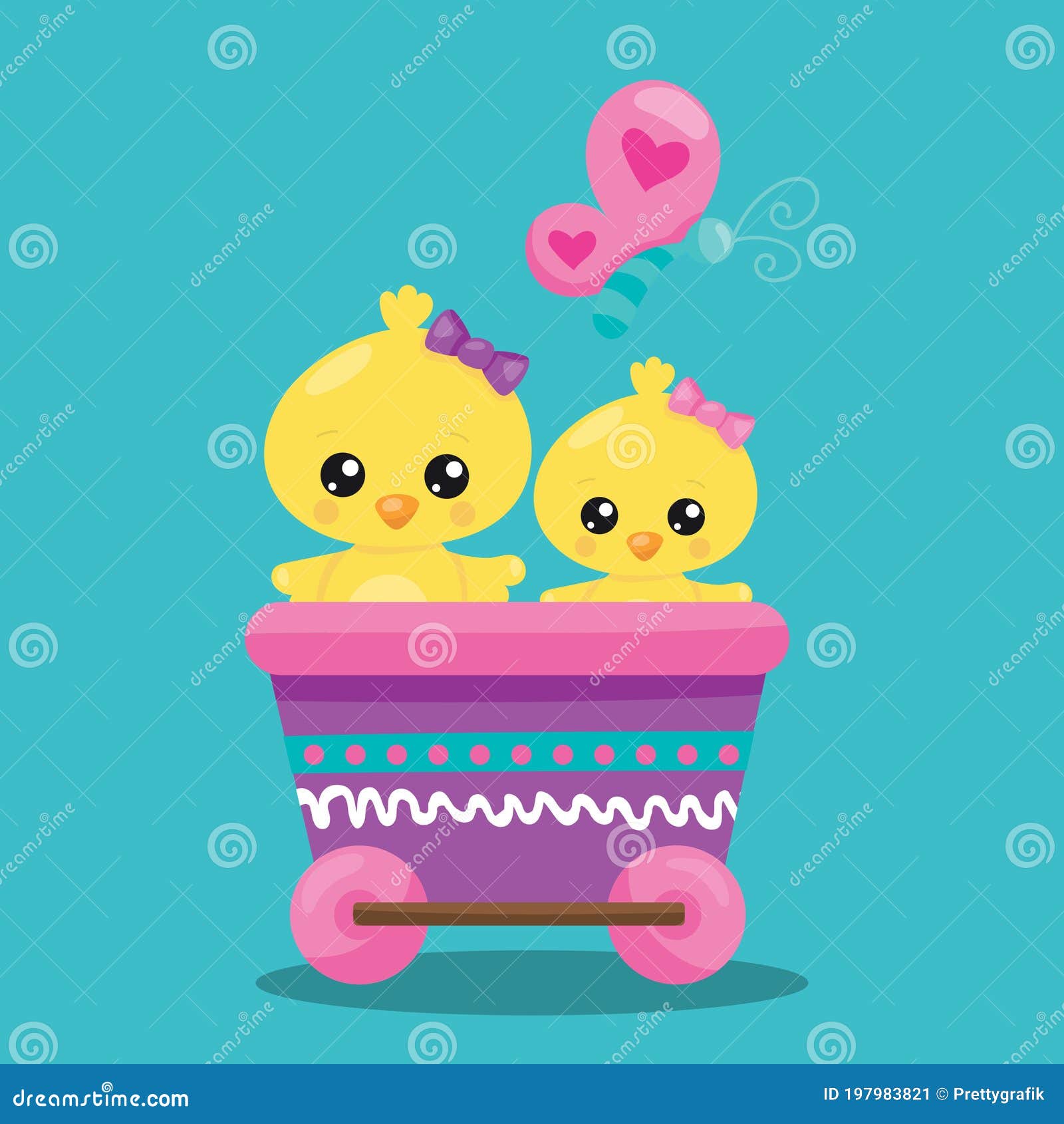 Easter Train With Bunny Ears And Eggs Cartoon Vector | CartoonDealer ...