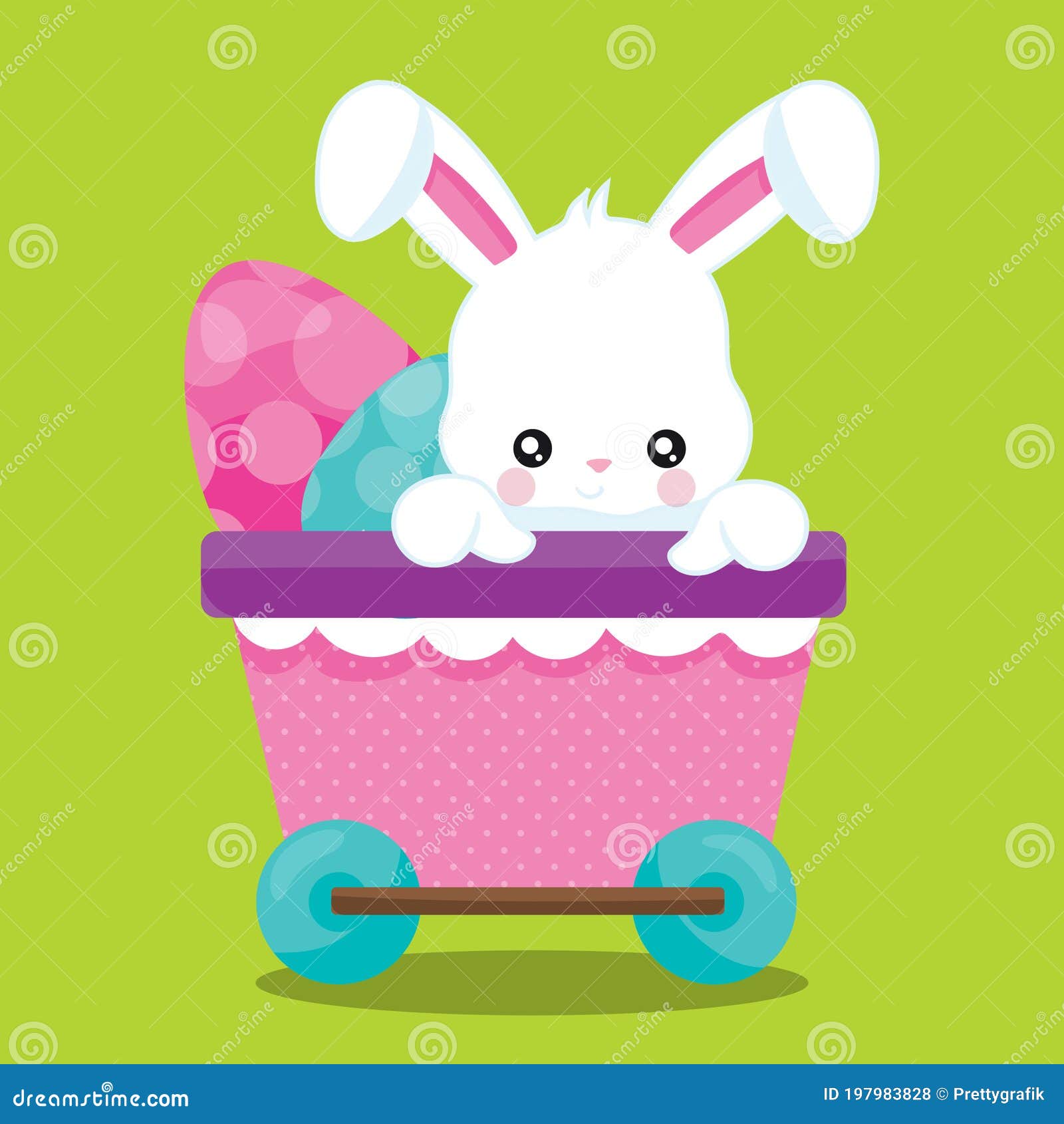 EASTER TRAIN RABBIT EGG 06 stock vector. Illustration of cartoon ...