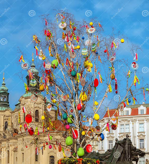 Easter tree, Prague stock image. Image of easter, culture - 112301823