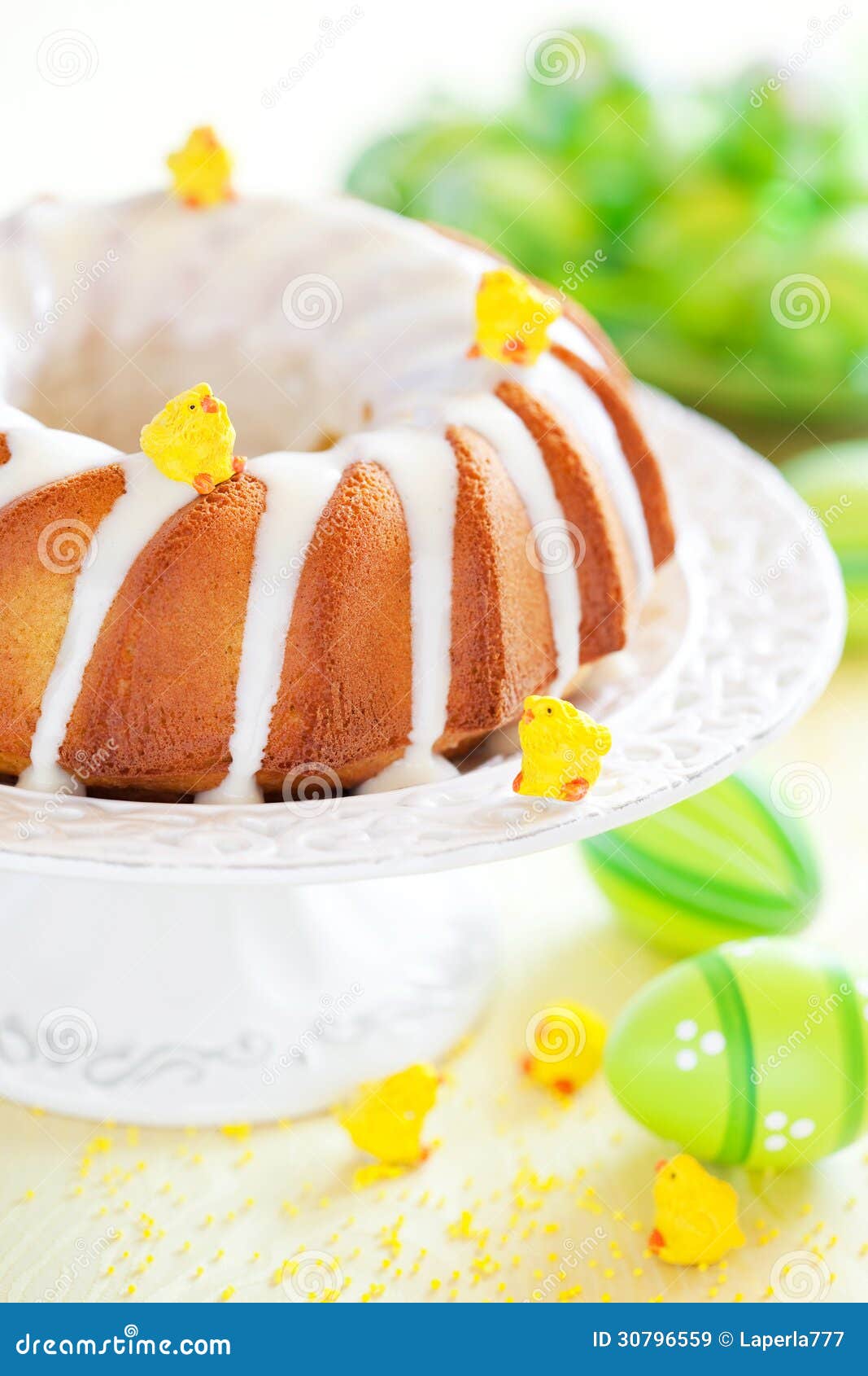 Easter vanilla cake stock image. Image of delicious, healthy - 30796559