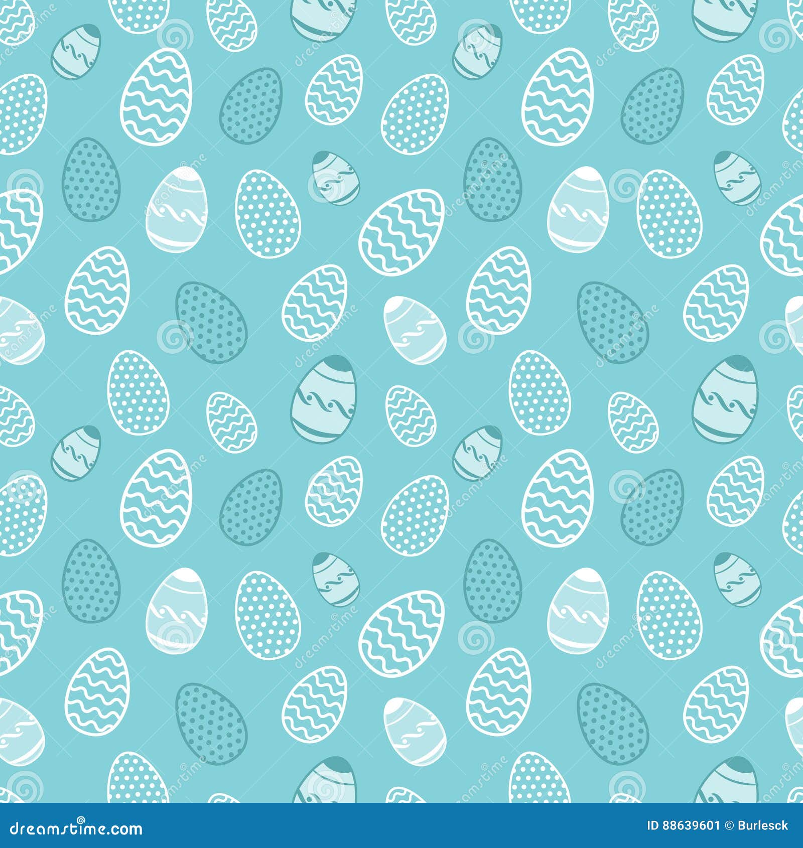 Easter Vector Background. Egg Spring Resurrection Blue Pattern Stock ...