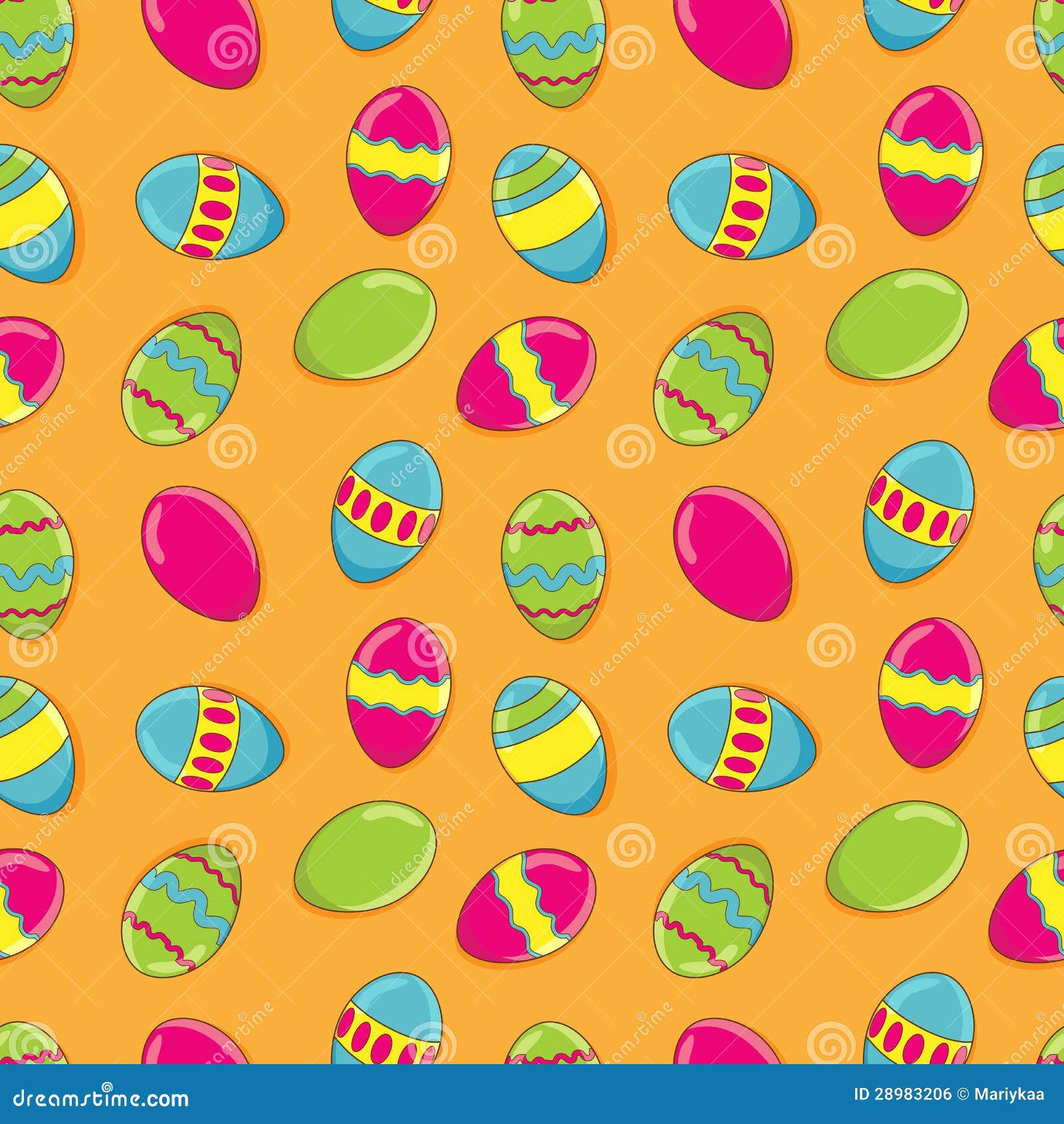 Easter Vector Seamless Pattern Stock Vector - Illustration of decor ...