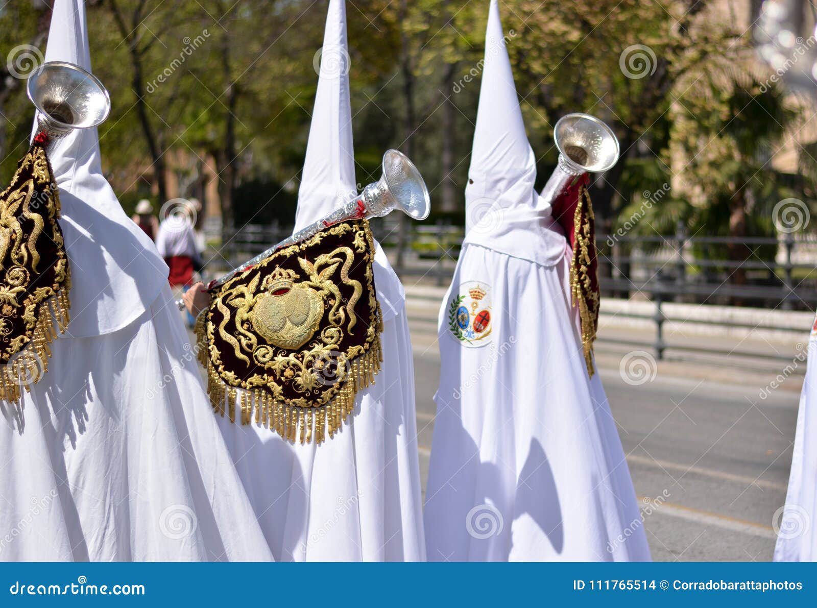 The Hooded with the Trumpets Editorial Stock Image - Image of abril ...