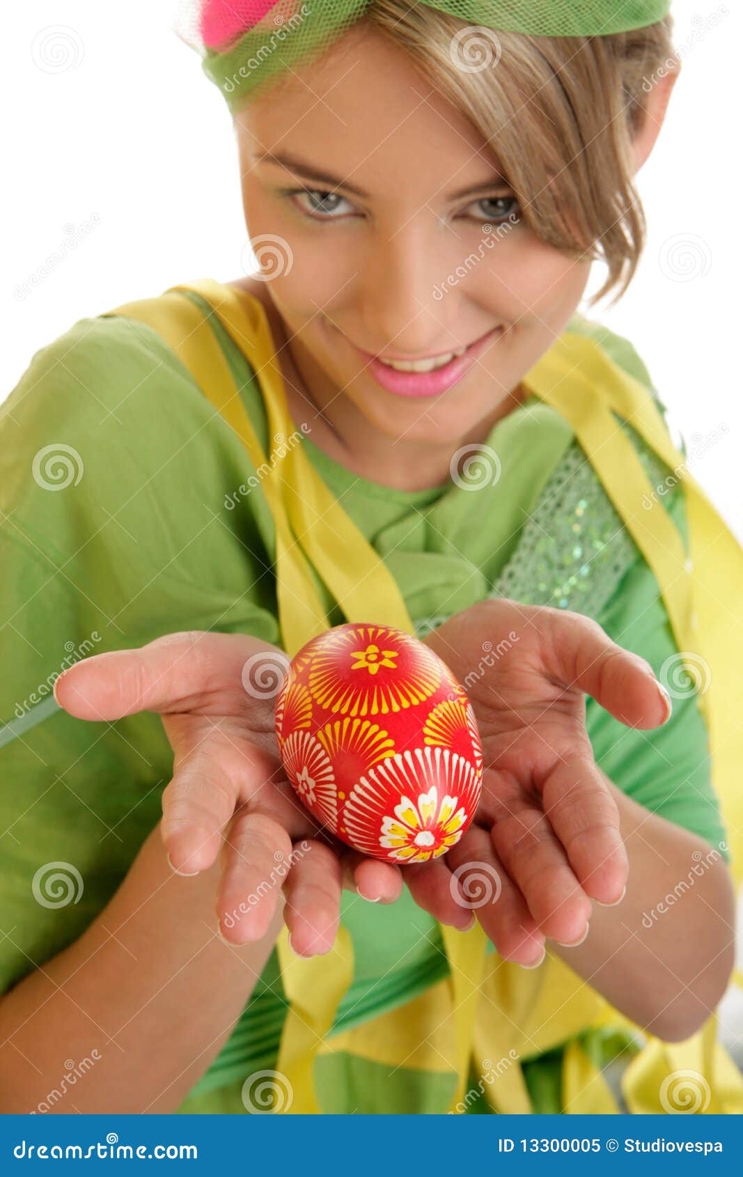 Easter woman stock image. Image of female, easter, beautiful - 13300005