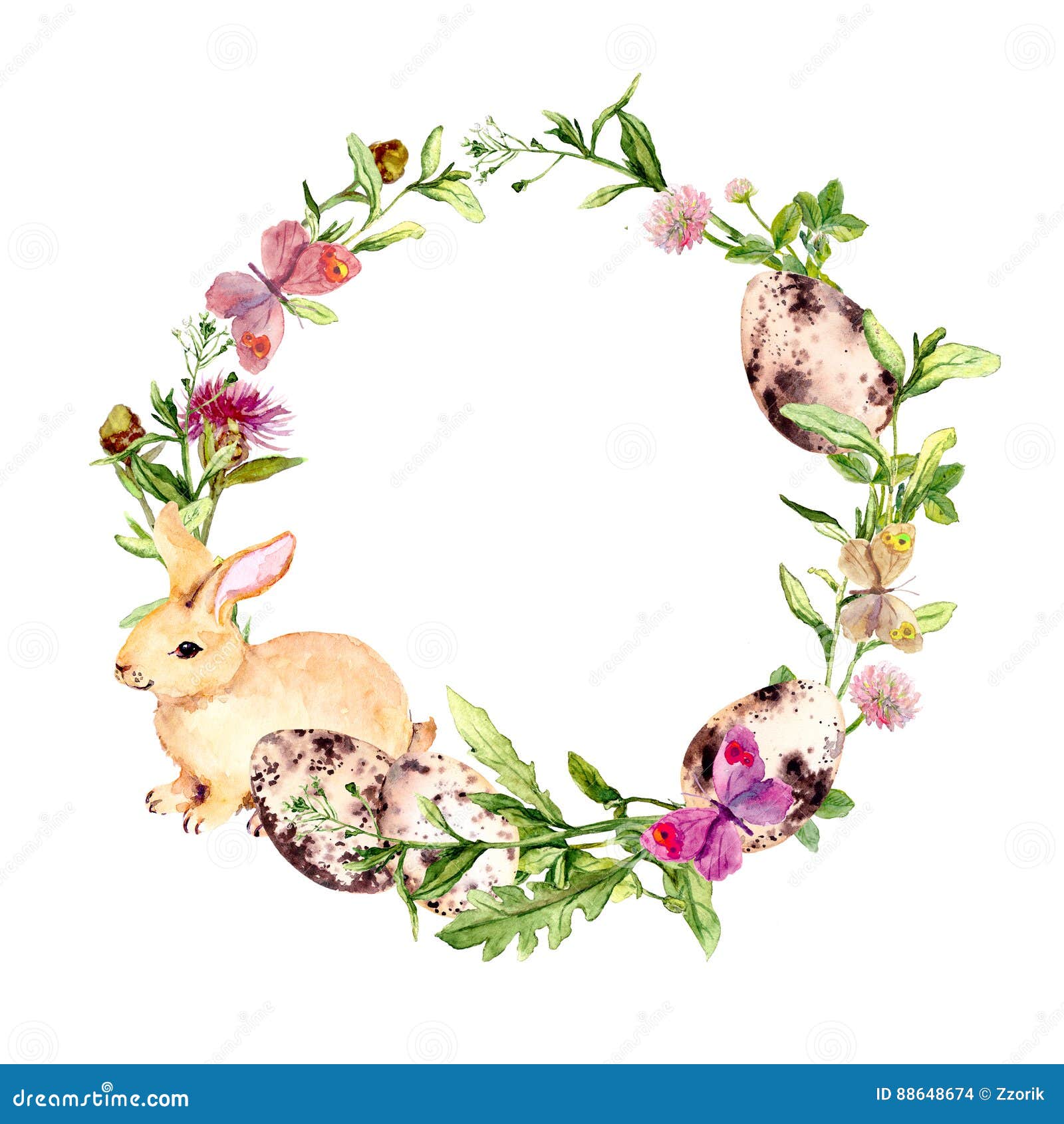 673 Bunny Flower Wreath Stock Photos - Free & Royalty-Free Stock Photos ...