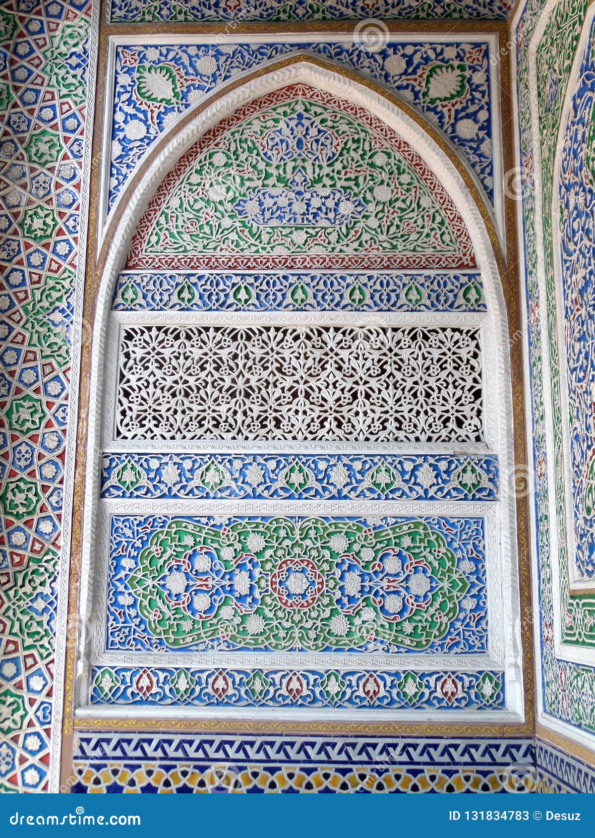 Eastern Arabic Decorative Architectural Pattern Stock Image - Image of ...