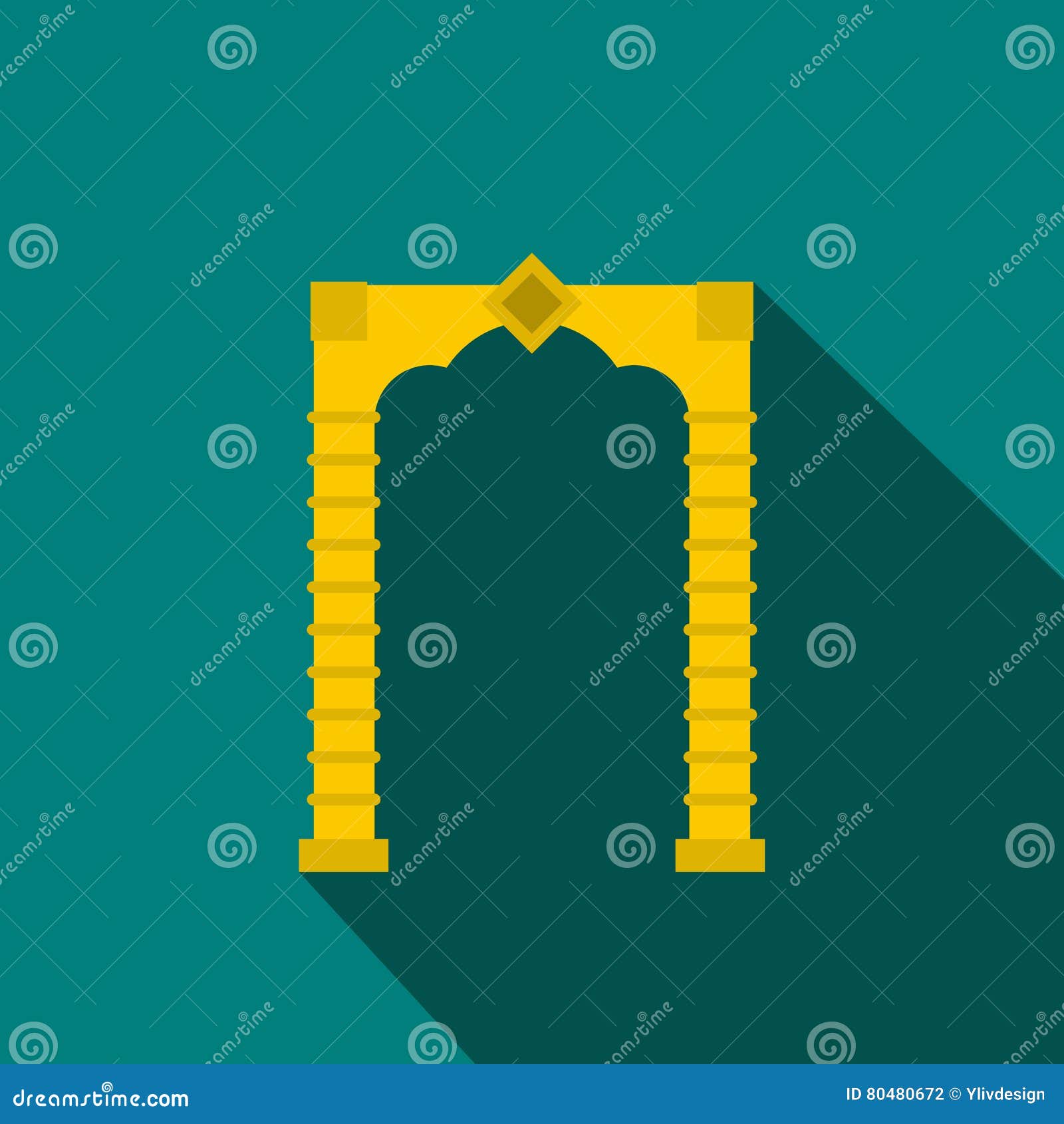 Eastern Arch Of The Mosaic. Carved Architecture Stock Photography ...