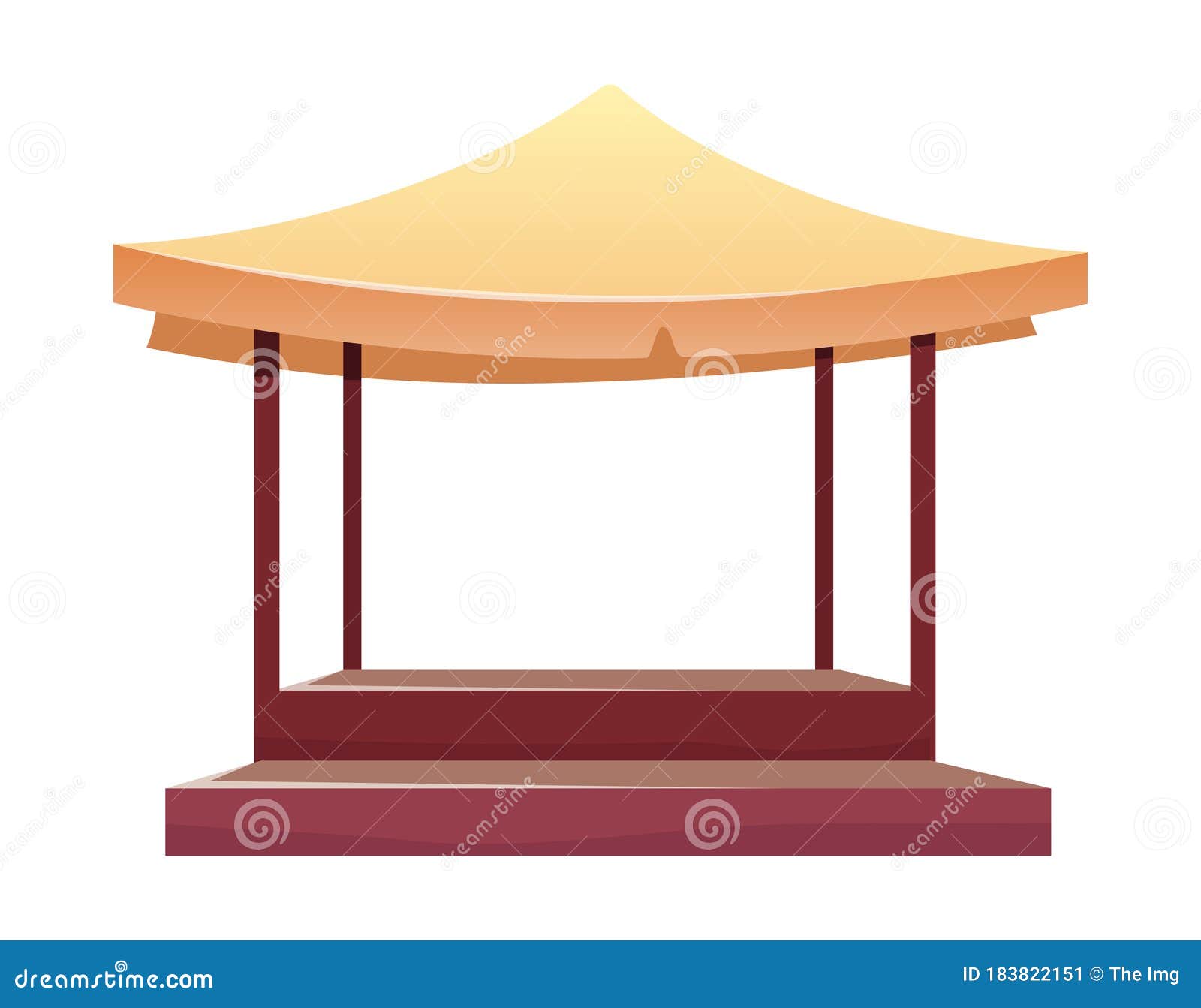 Eastern Bazaar Empty Red Tent Cartoon Vector Illustration ... Eastern Bazaar Empty Red Tent Cartoon Vector Illustration ...