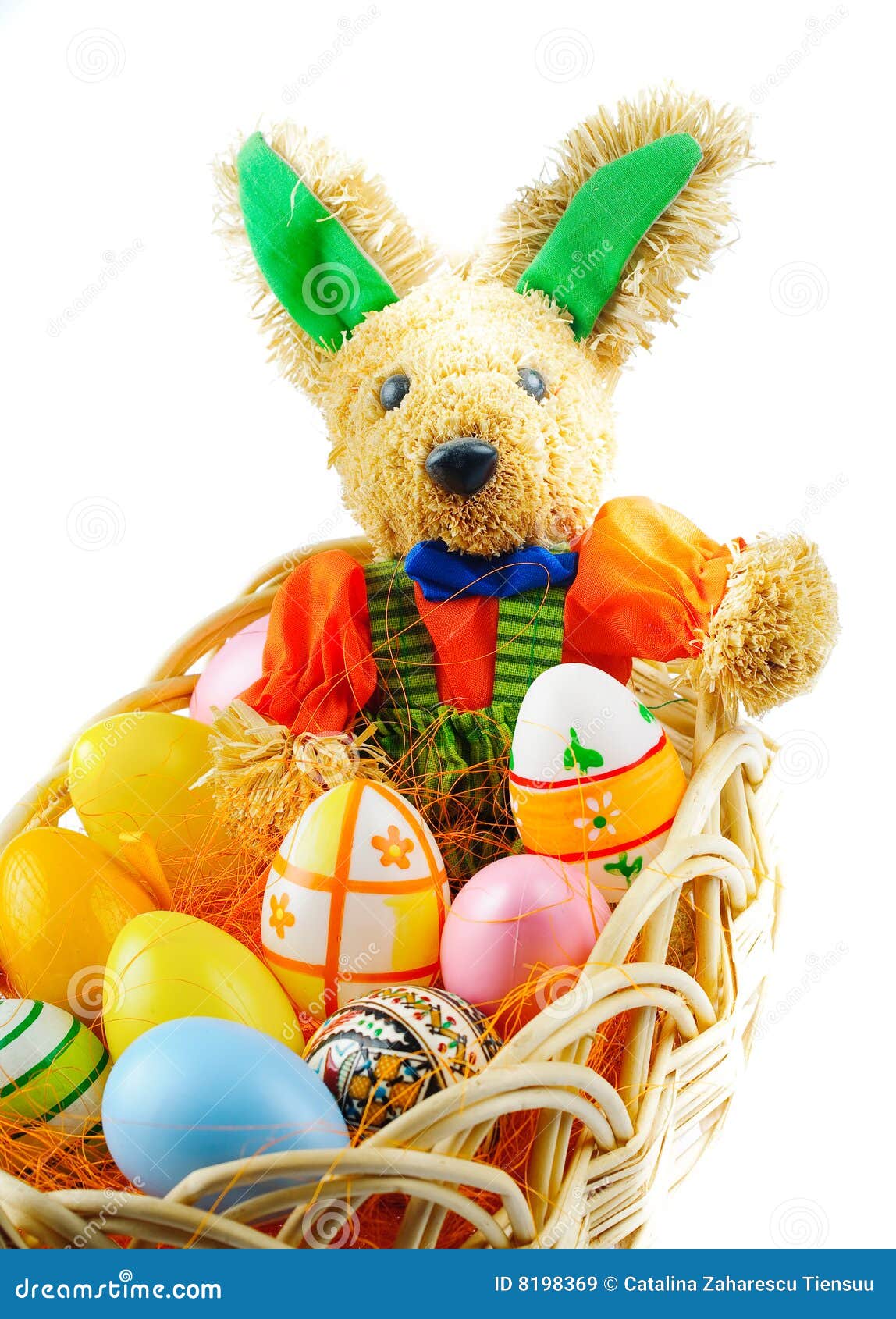 Eastern Bunny and eggs stock image. Image of lilas, arranged - 8198369