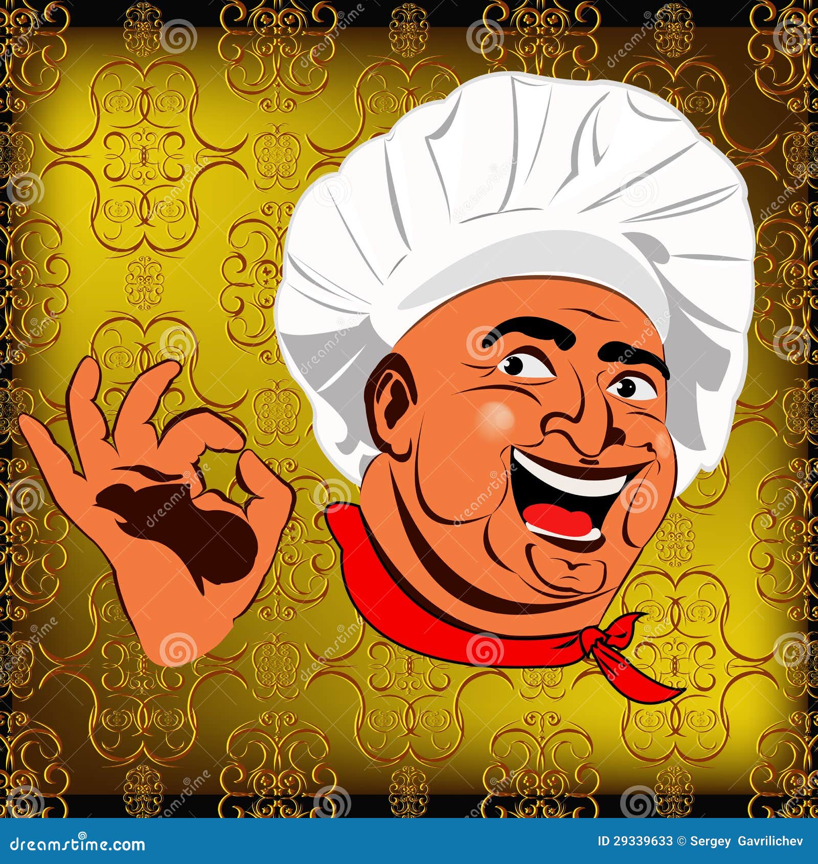 Eastern Chef stock illustration. Illustration of nutritious - 29339633