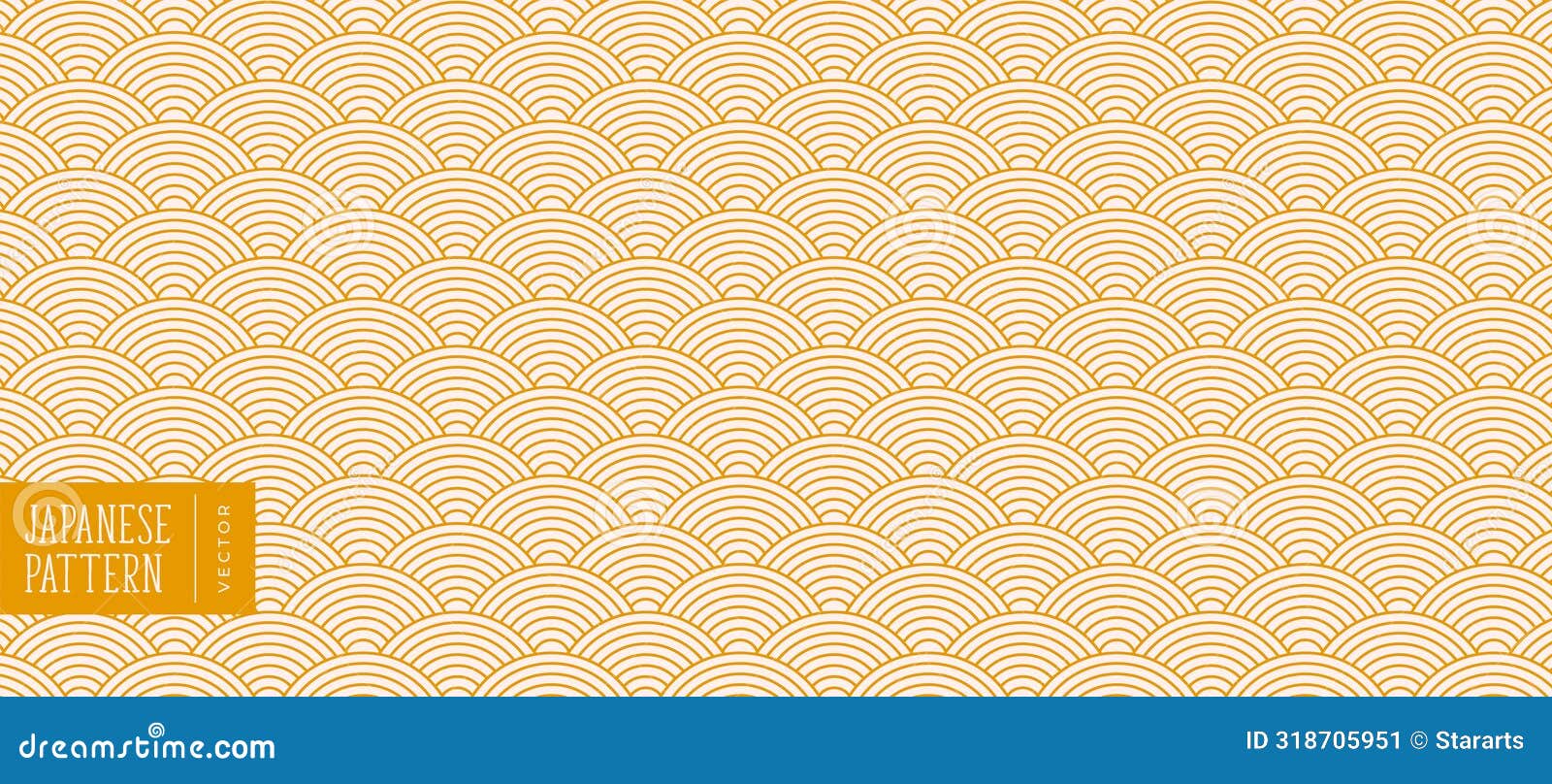 Eastern Cultural Japanese Pattern Banner with Flowing Water Texture ...