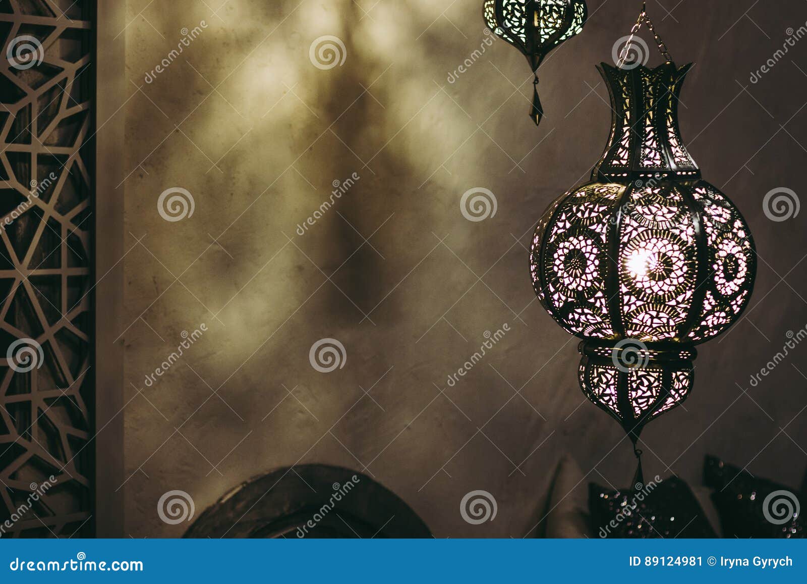 Eastern decorative lamp stock image. Image of closeup - 89124981