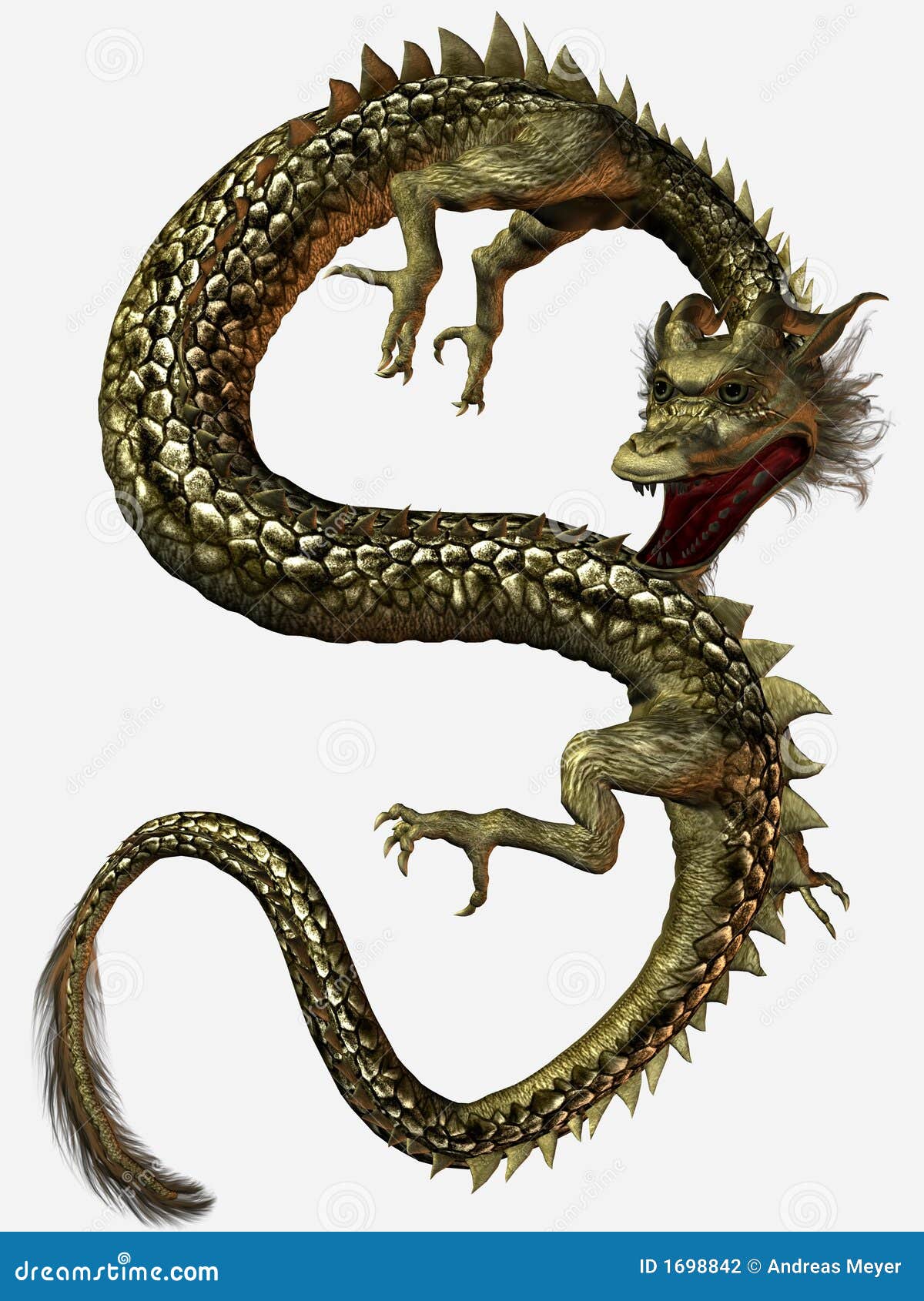 Eastern Dragon stock illustration. Illustration of mythology - 1698842