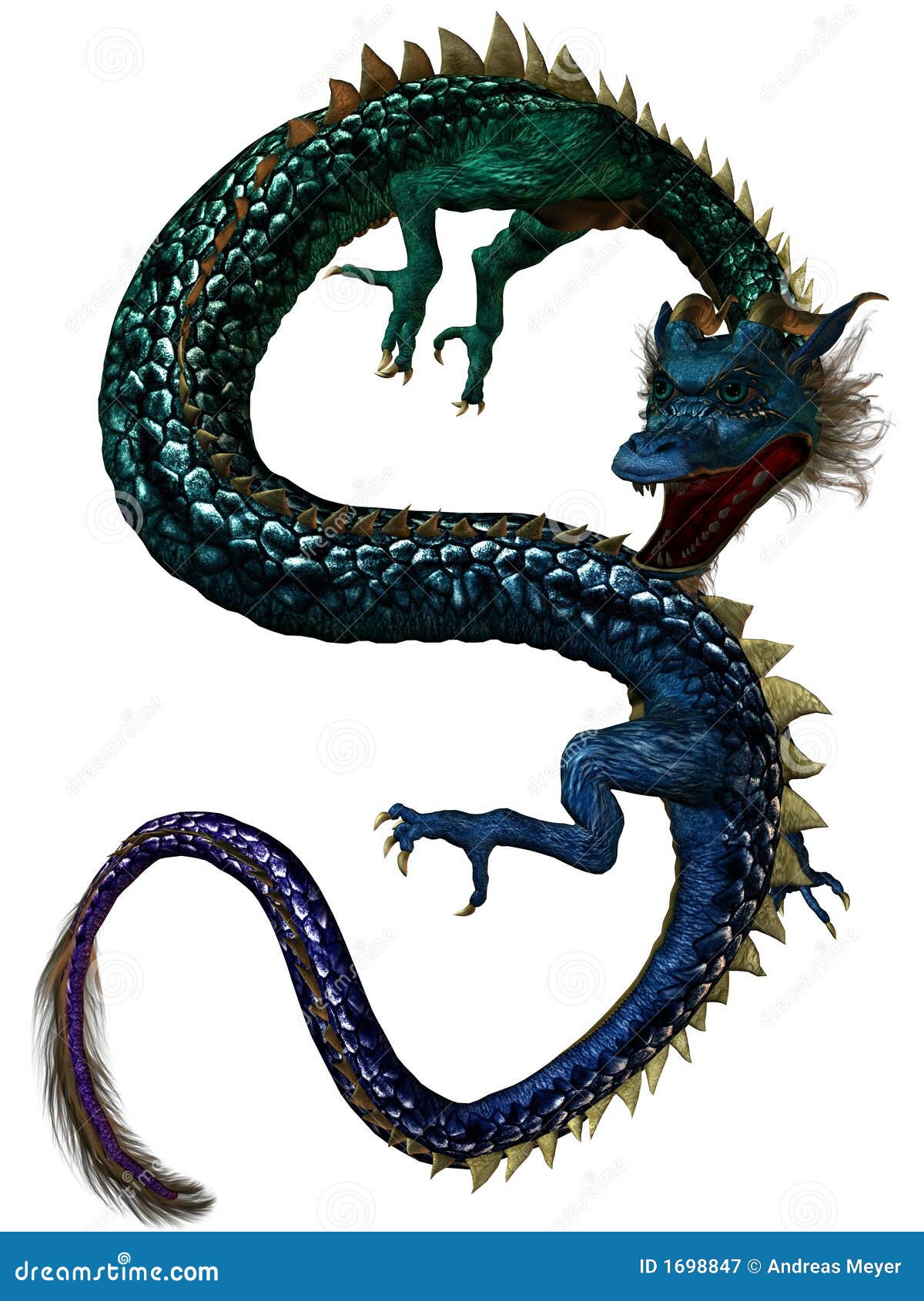 Eastern Dragon stock illustration. Illustration of asia - 1698847