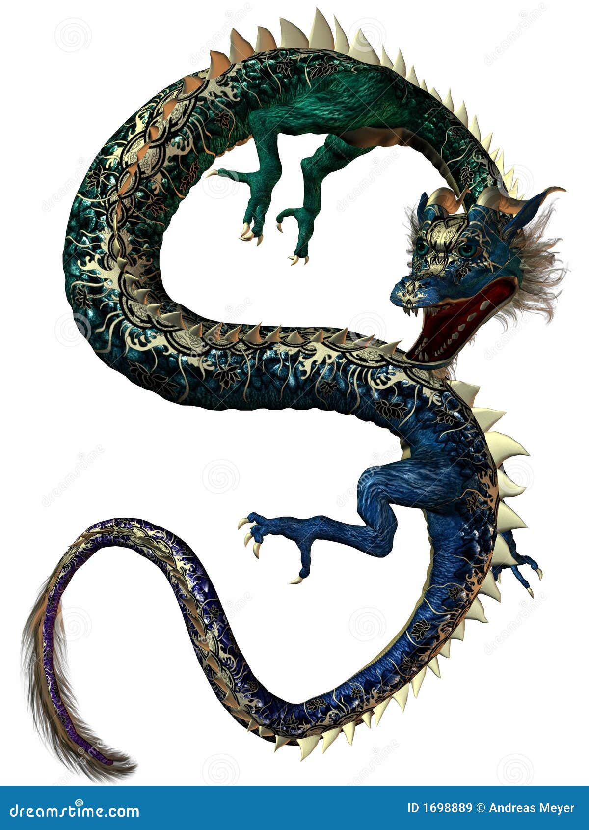 Eastern Dragon Royalty-Free Stock Image | CartoonDealer.com #1698856
