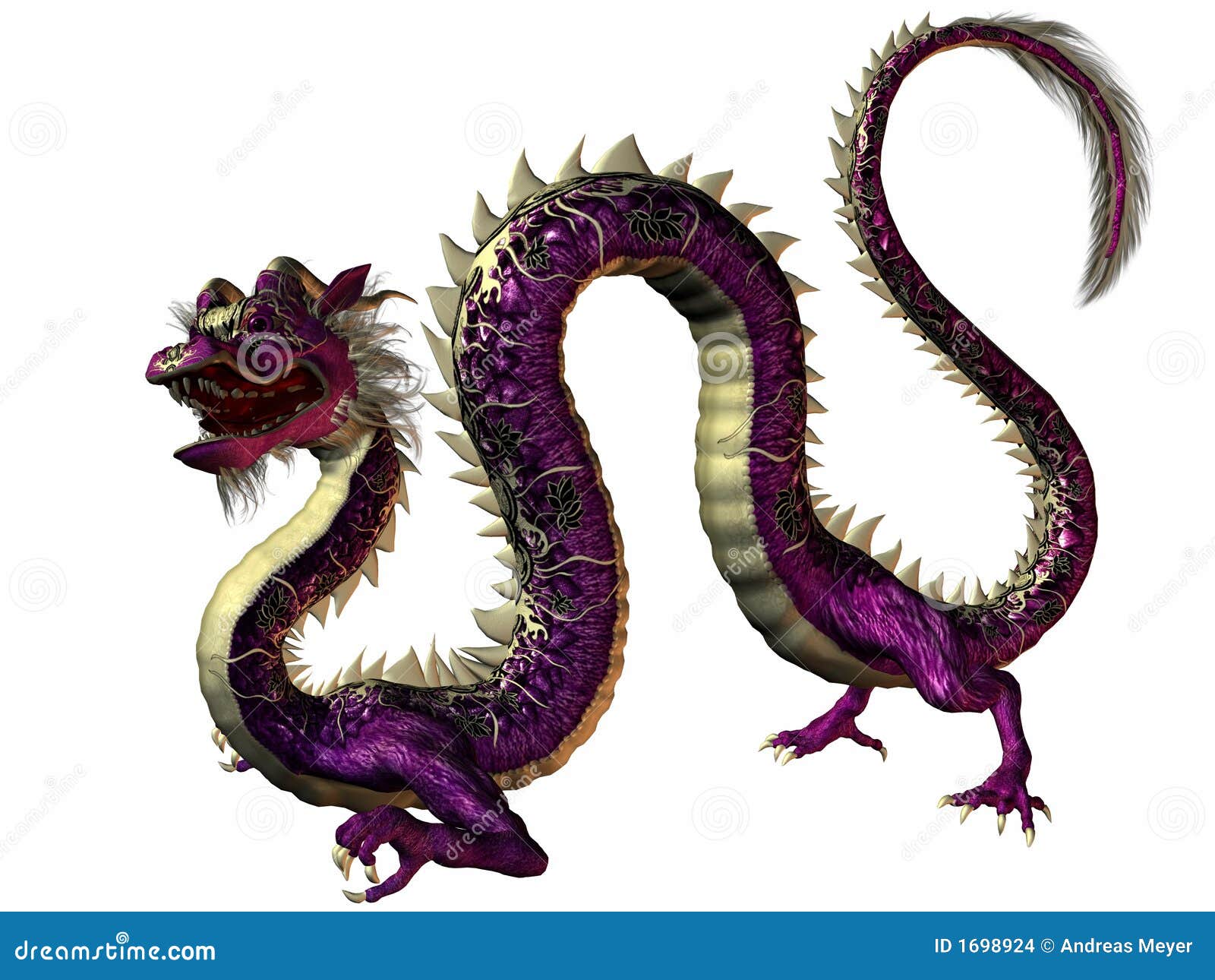Eastern Dragon stock illustration. Illustration of orient - 1698924