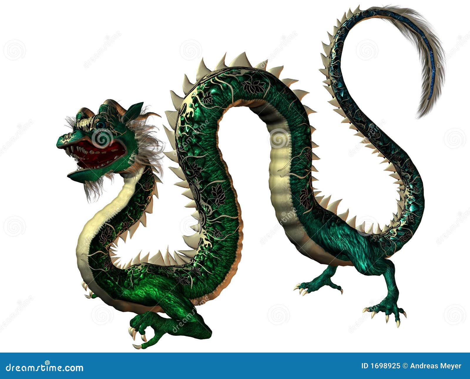 Eastern Dragon stock illustration. Illustration of imaginary - 1698925