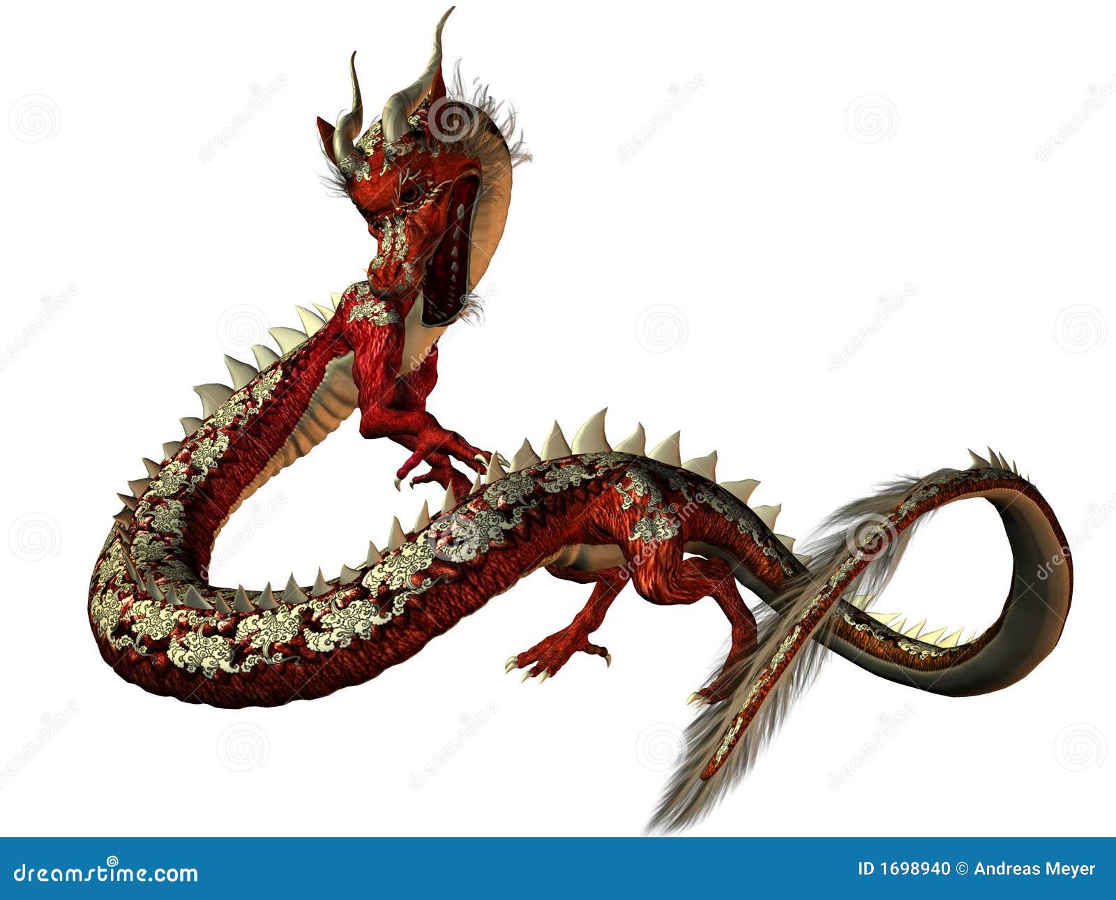 Eastern Dragon stock illustration. Illustration of orient - 1698940