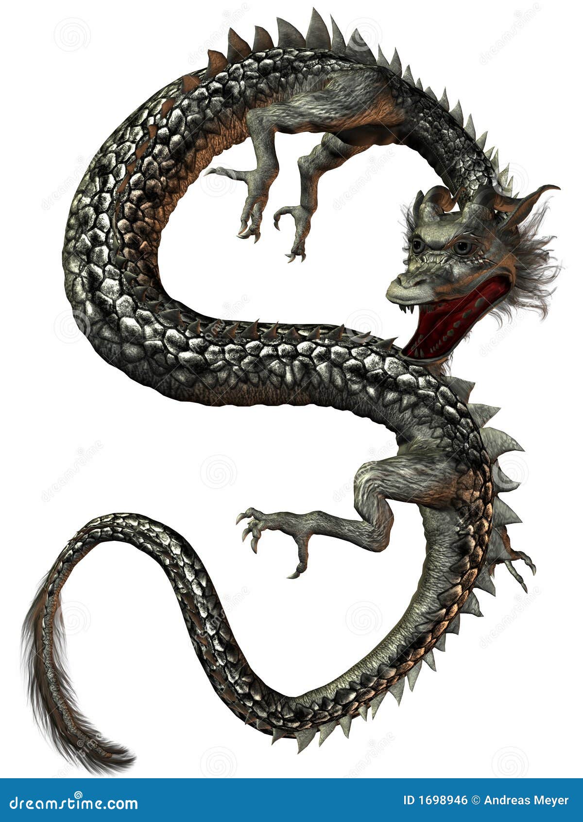 Eastern Dragon stock illustration. Illustration of eastern - 1698946