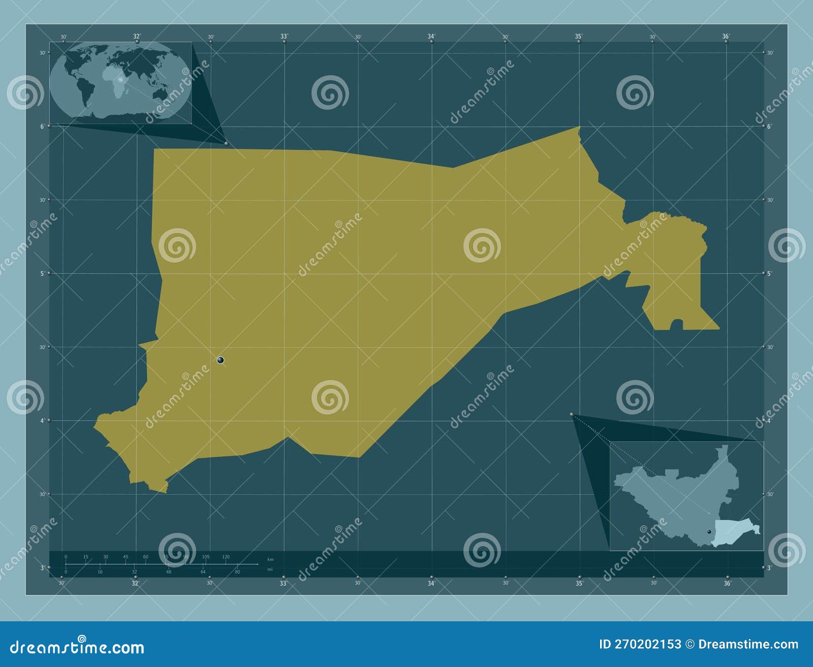 Eastern Equatoria, South Sudan. Solid. Capital Stock Illustration ...