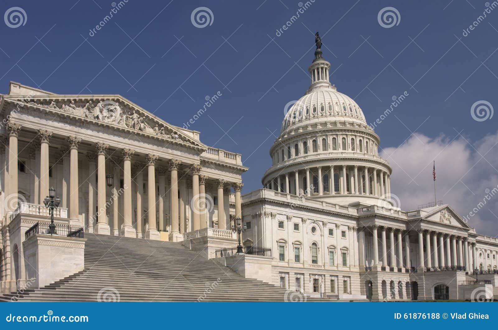 The Eastern Facade of the US Capitol Building, Washington DC Stock ...