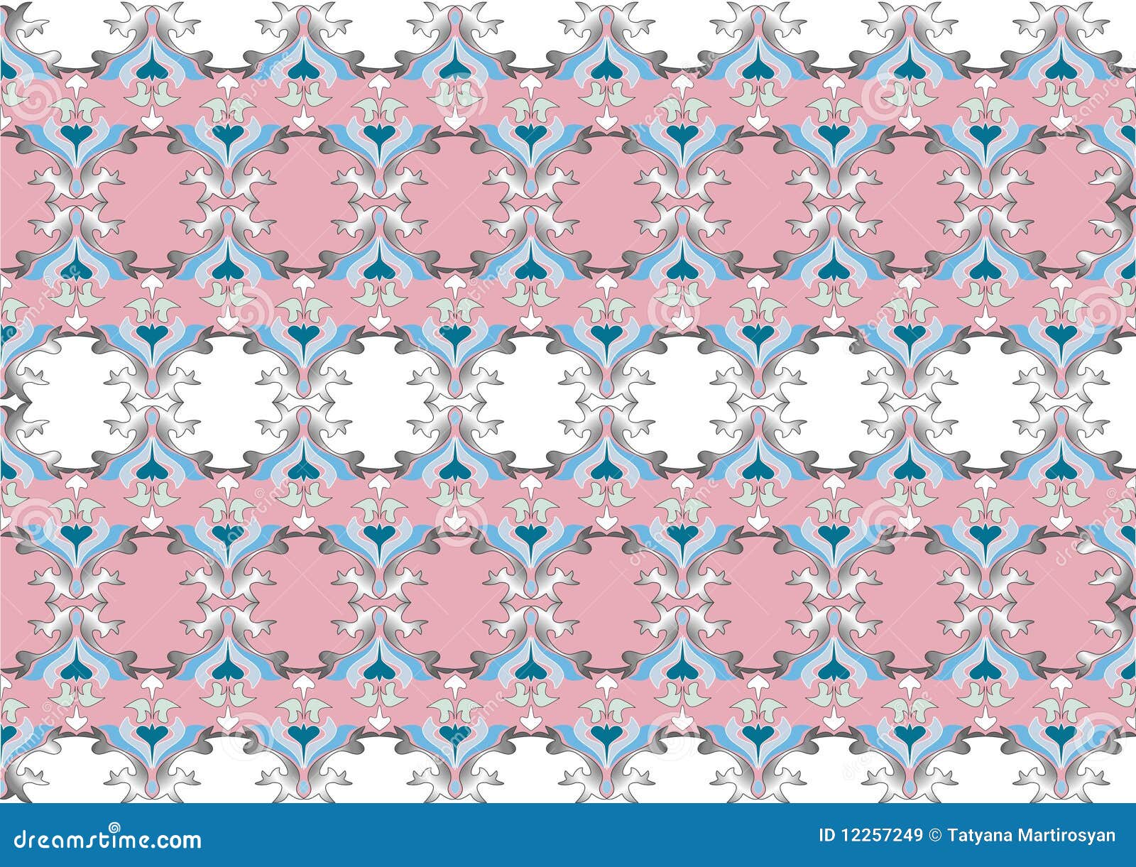 Eastern Flowered Background. Stock Vector - Illustration of gradient ...