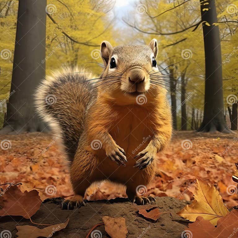 Eastern Fox Squirrel in Dynamic Pose with Ultra-sharp Details Stock ...