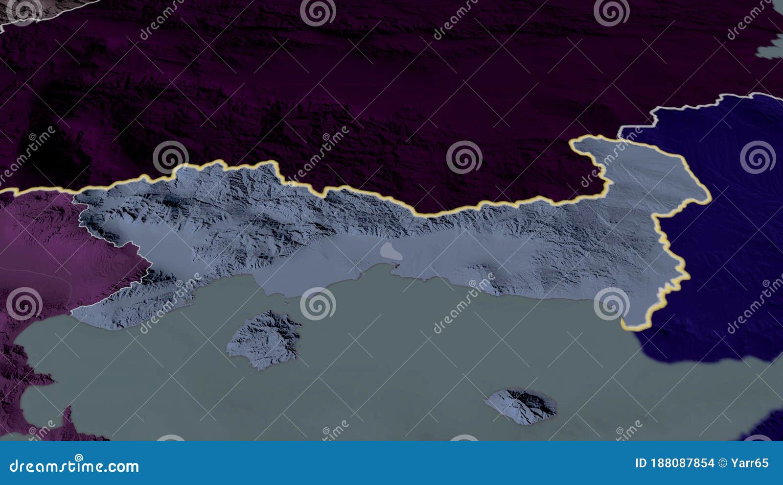 Eastern Macedonia and Thrace, Greece - Highlighted. Administrative ...