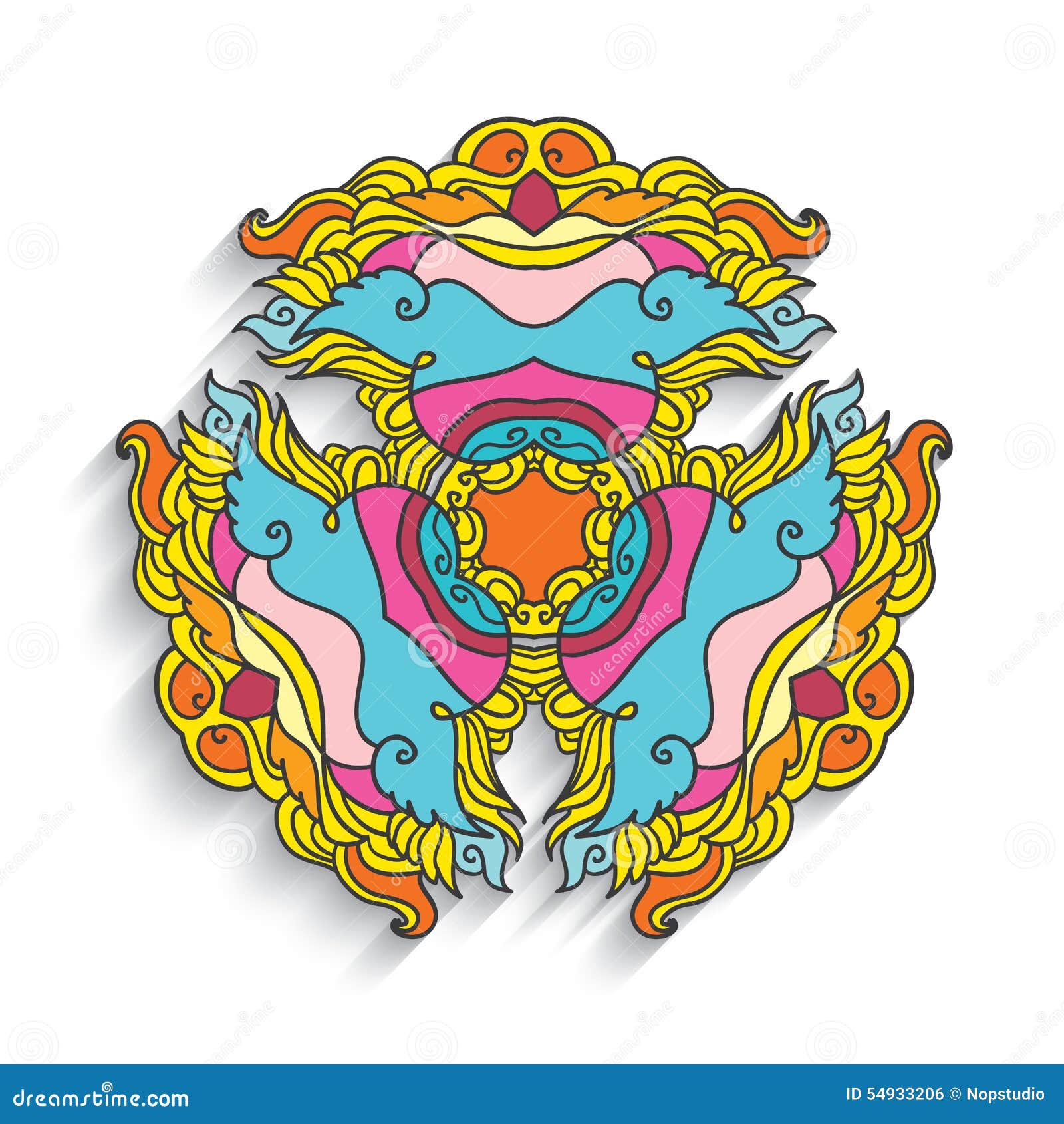 Eastern Ornamental Geometric Pattern Stock Vector - Illustration of ...